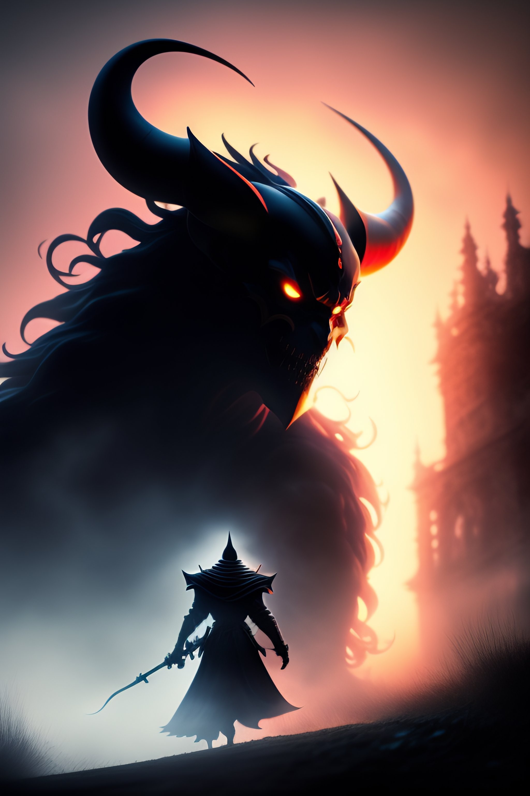Lexica - Scary shadow demon