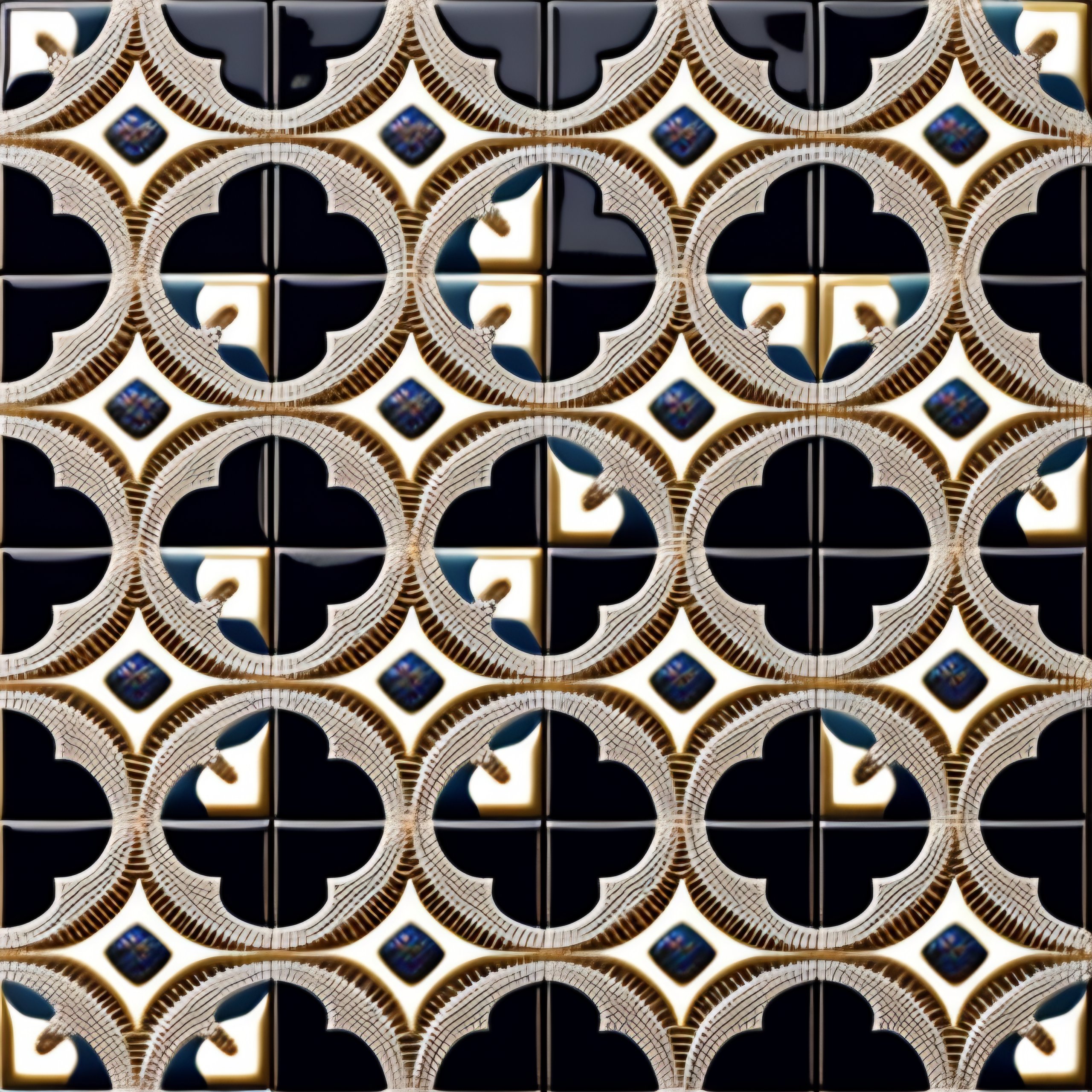 Lexica - Seamless repeatable tile pattern with Scandinavian gnomes