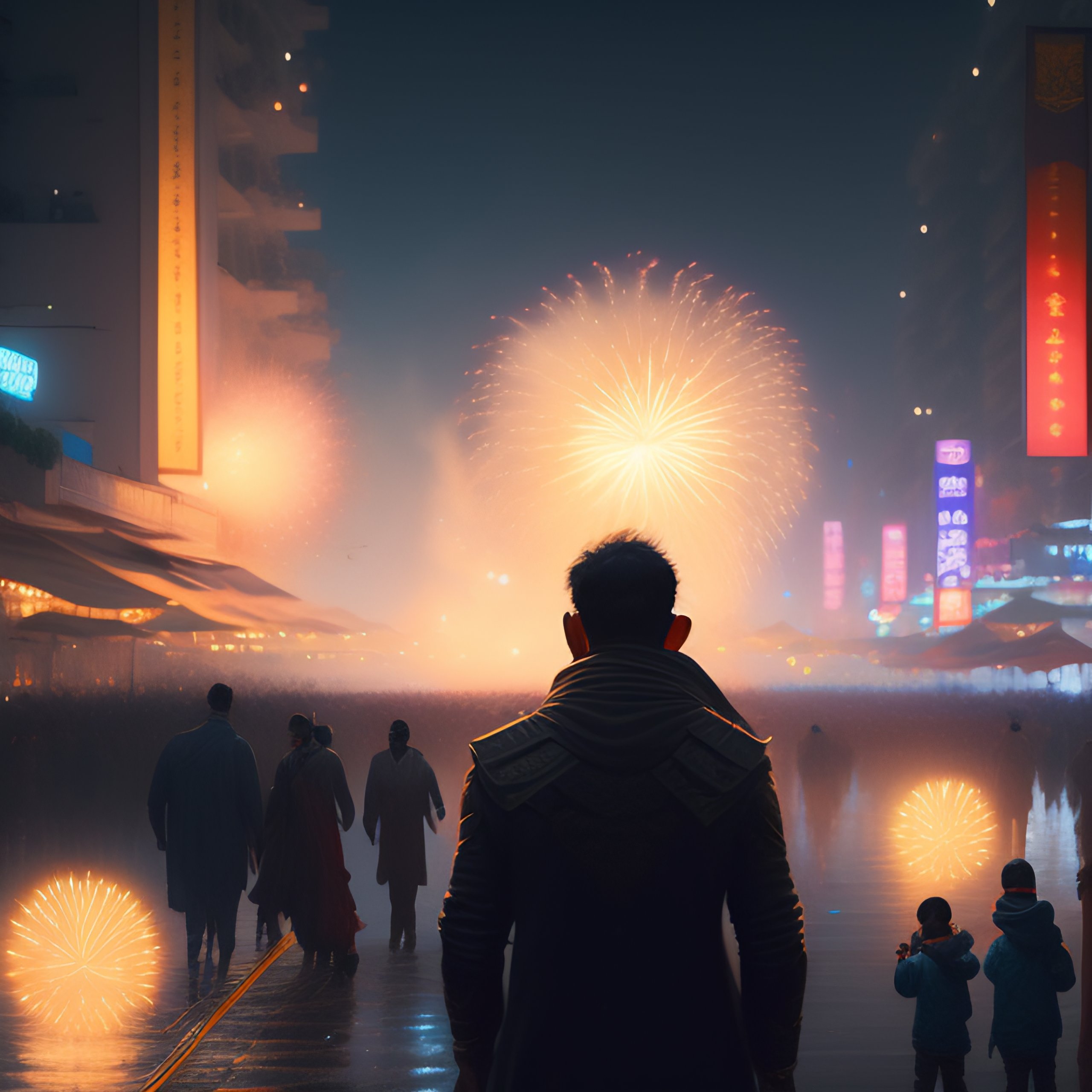 Lexica - Chennai, tamil, wide open smile, fireworks, night festival ...