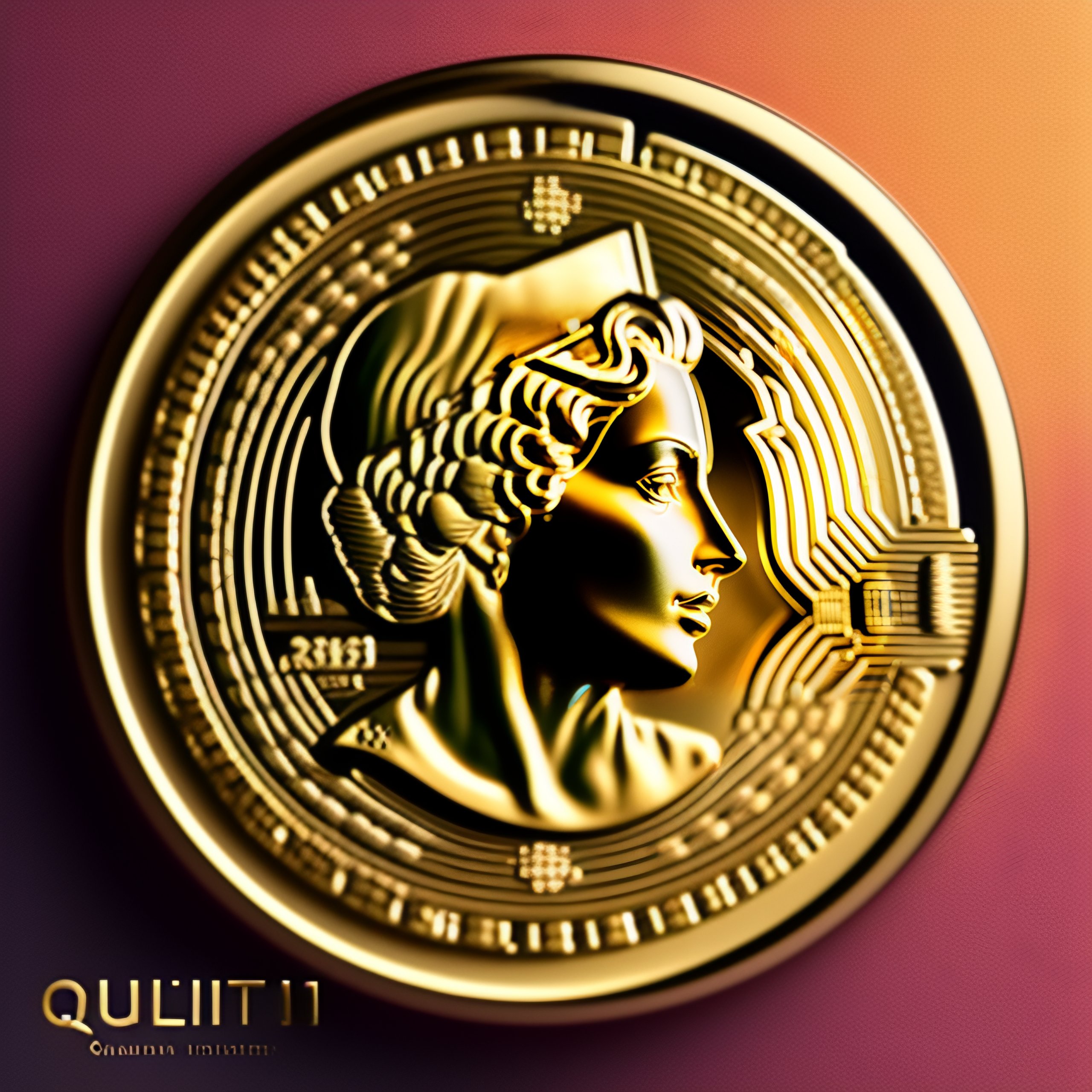 Lexica - Gold quantum nft collectible bitcoin of ai kim kardashian with ...