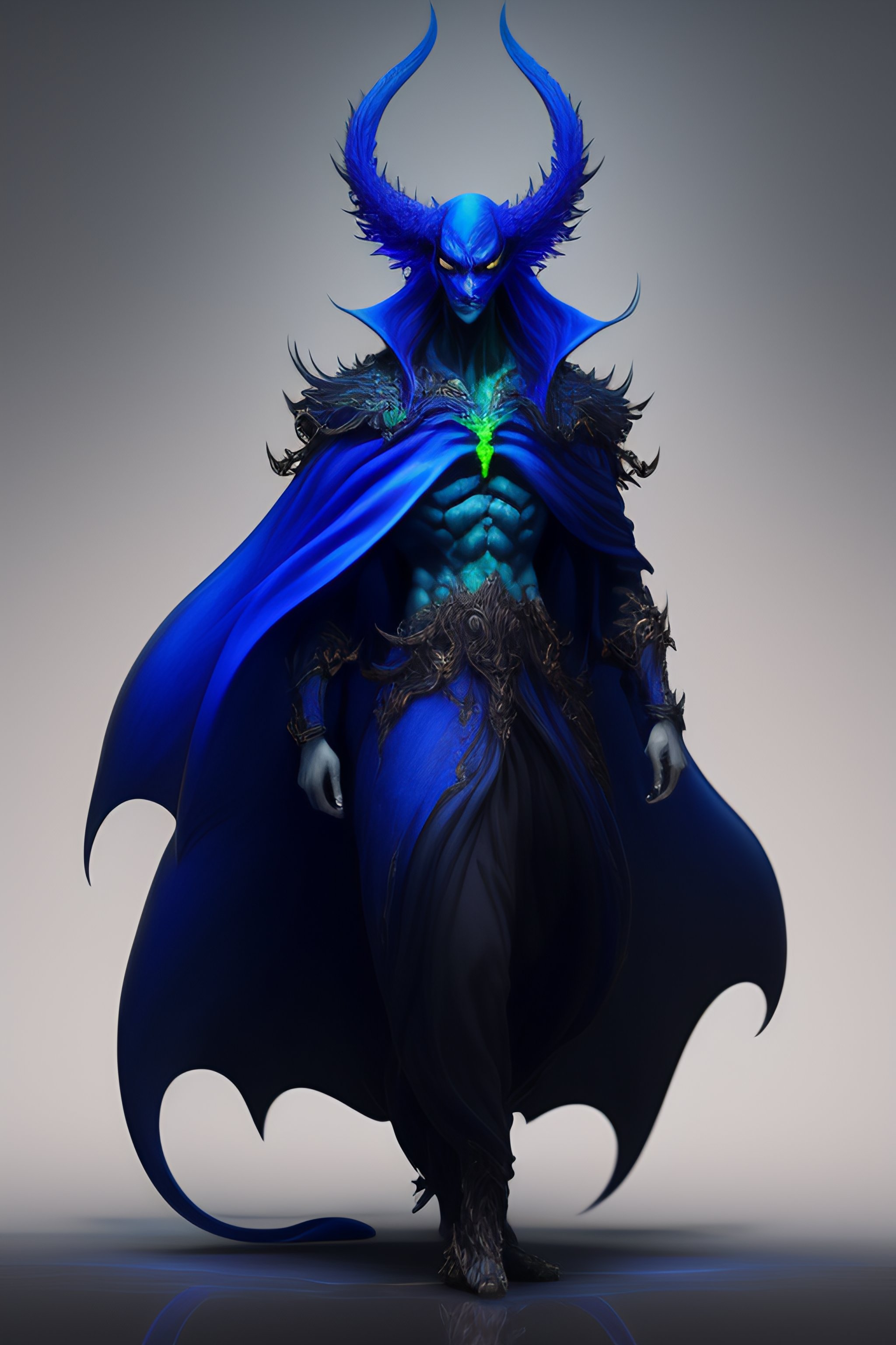 Lexica - Fullbody creature concept demon of envy, looks like a frail ...