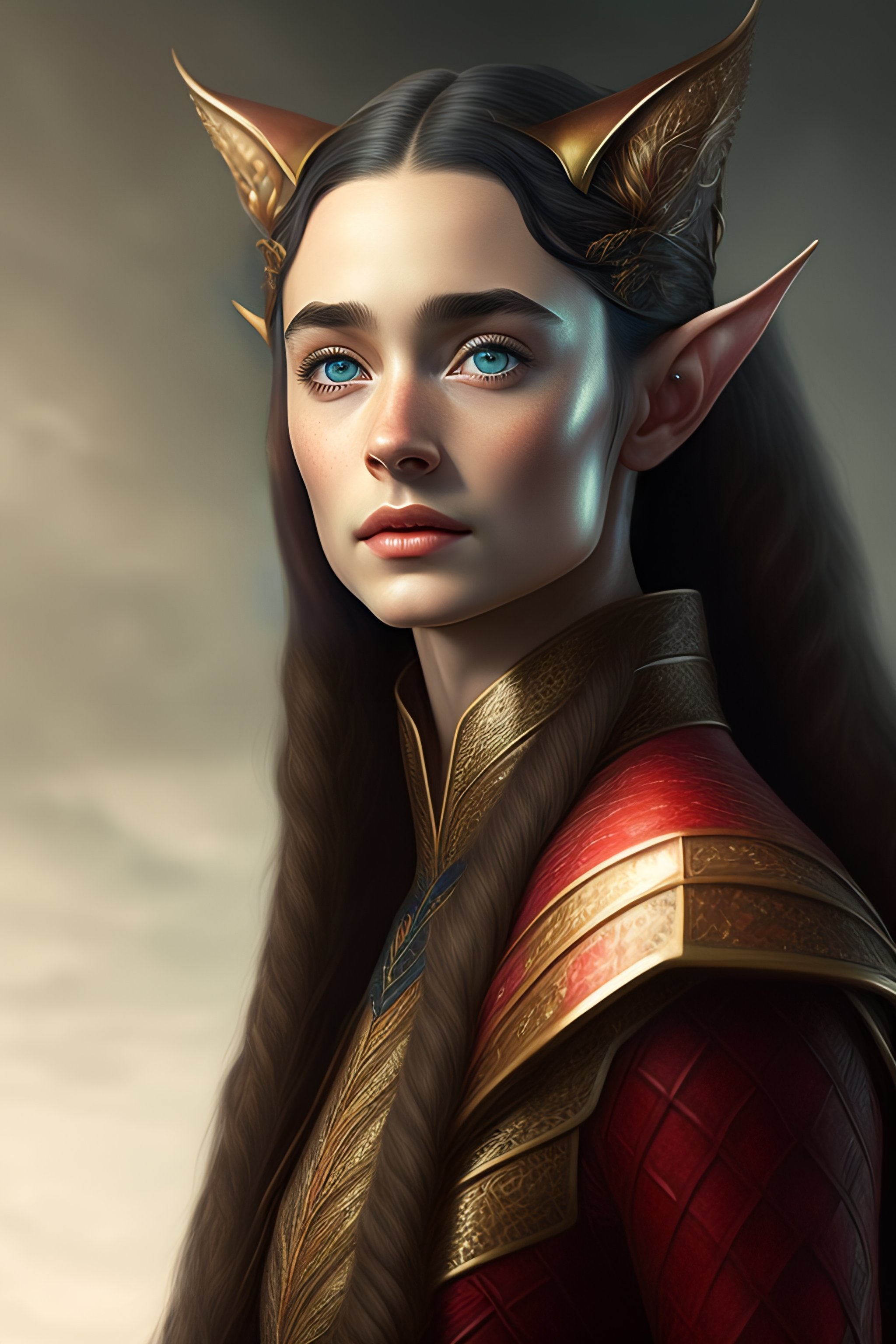 Lexica - Photo of Raffey Cassidy as an elf with long pointed ears in ...