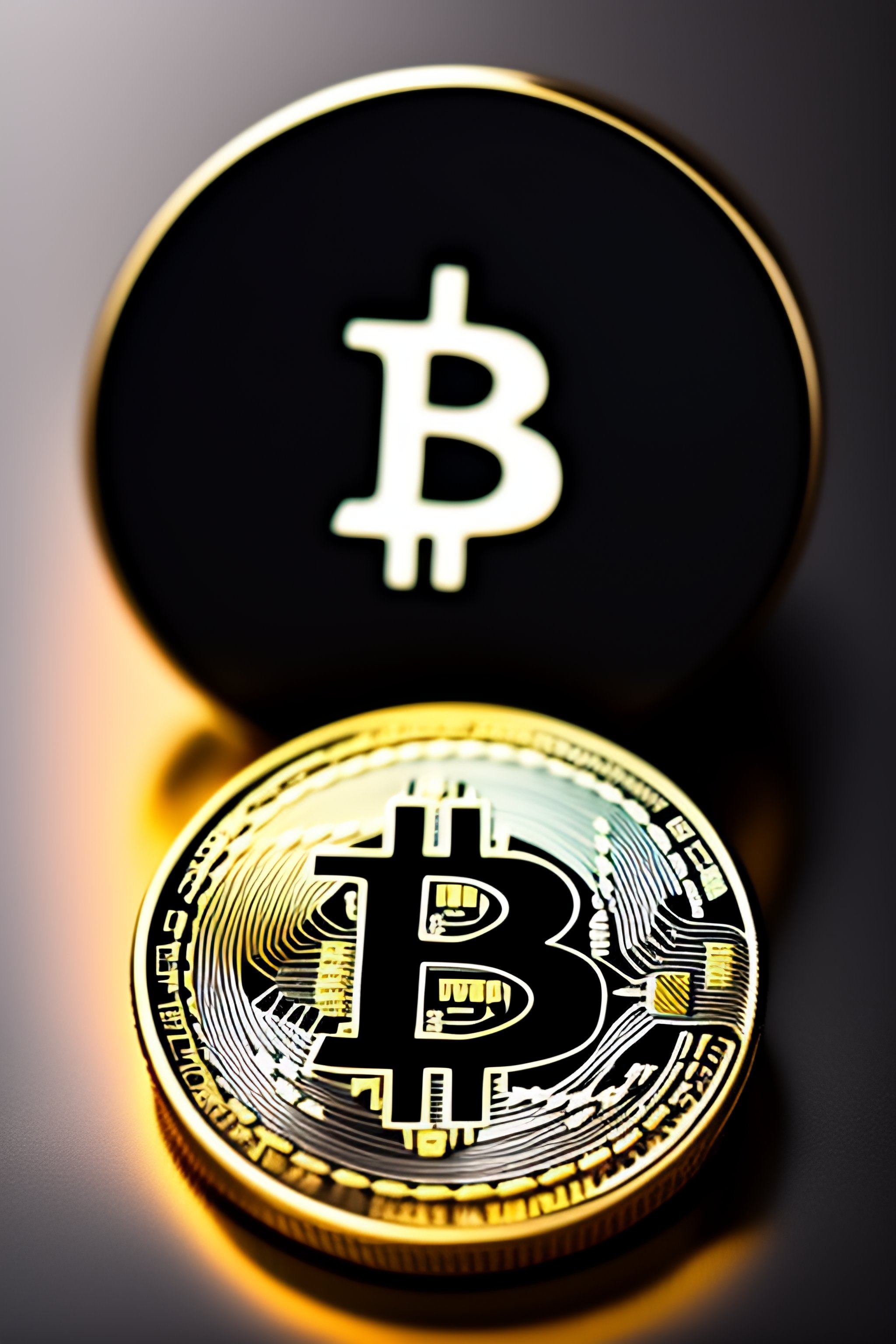 Lexica - Bitcoin coin black and white made of marble , background is ...