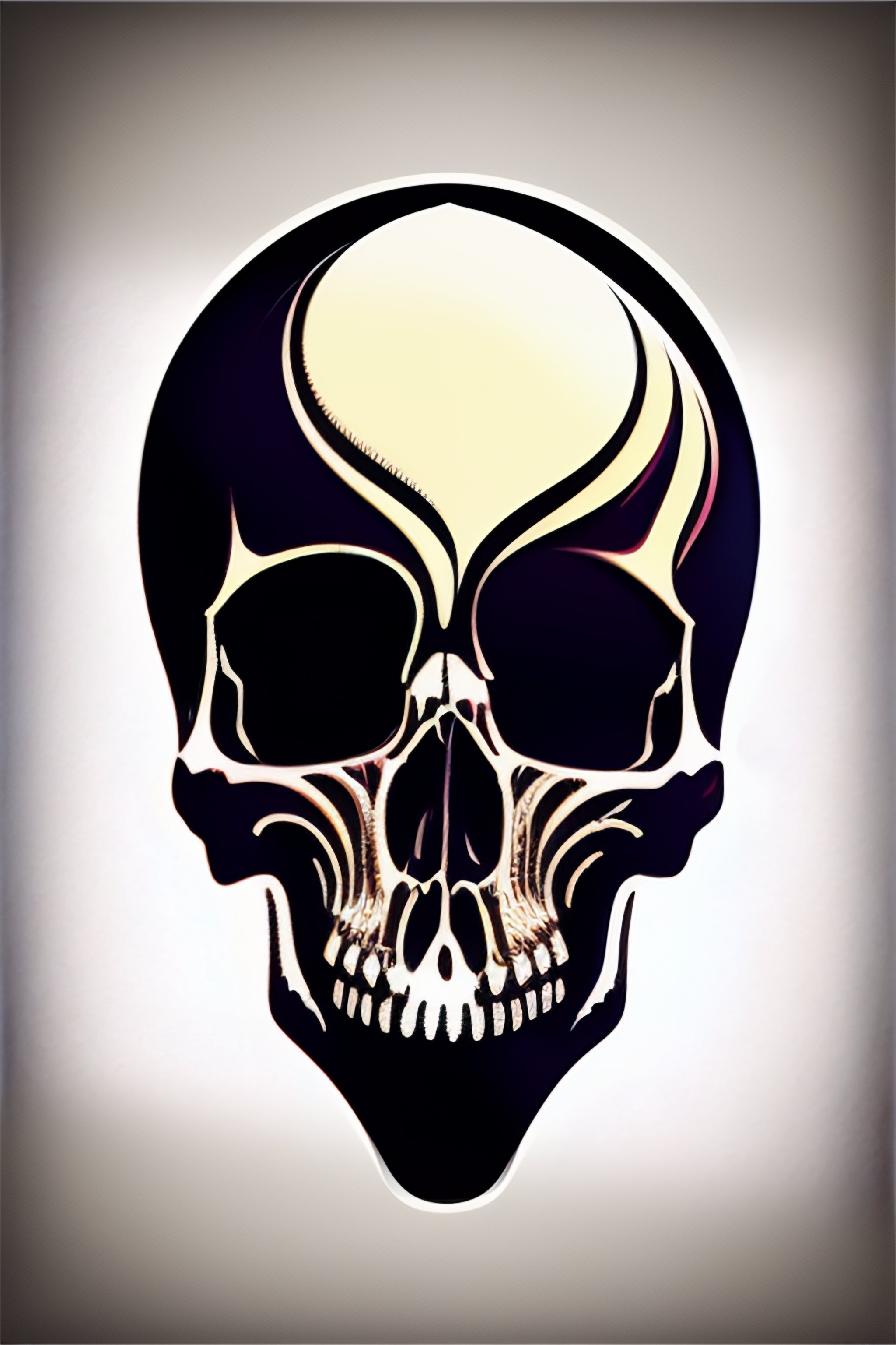 Lexica - Illustration of alien skull isolated on white background ...