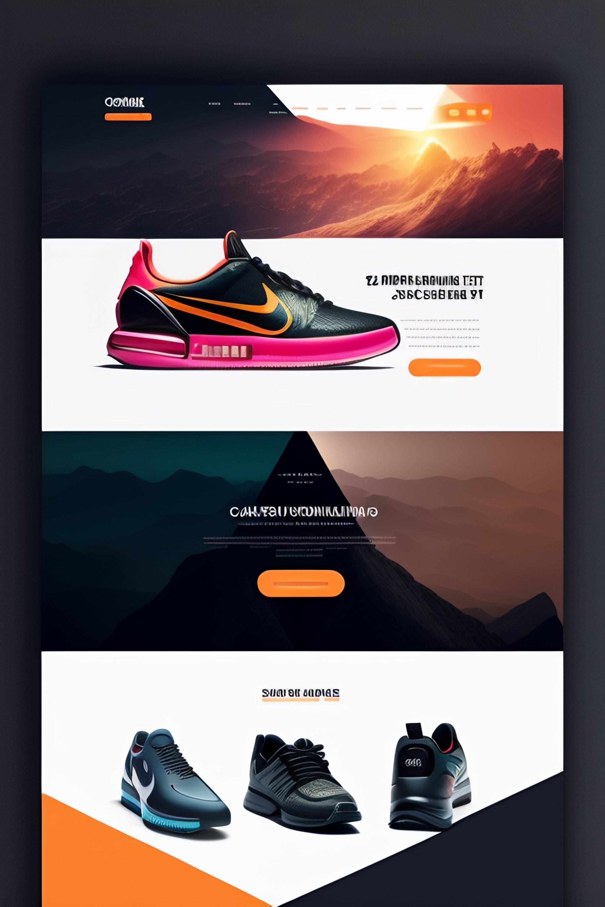 Lexica - Shoes ecommerce, website landing page designs, attractive ...