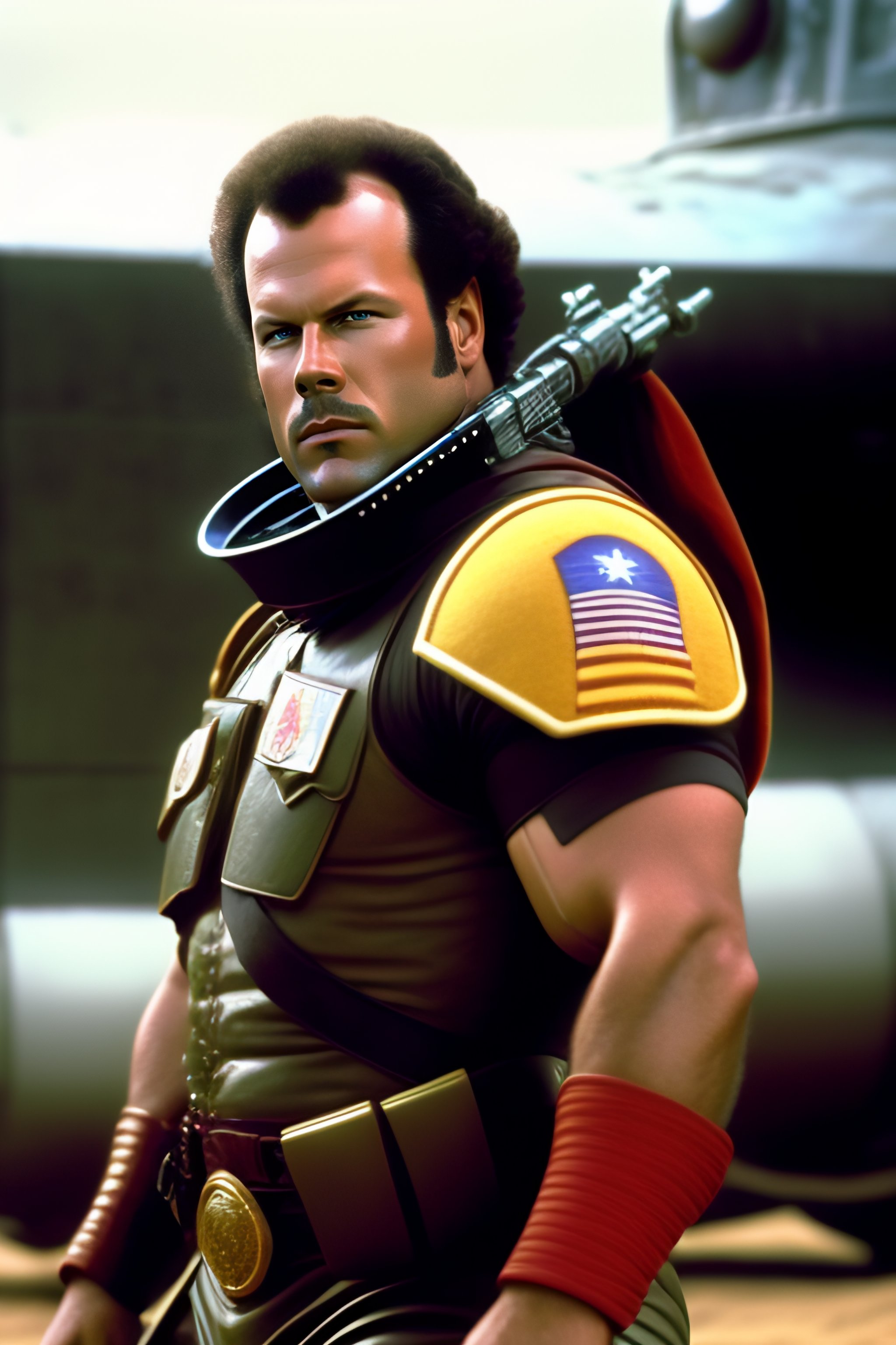 Lexica - Adam baldwin as a space marine in heavy servo armor wielding ...