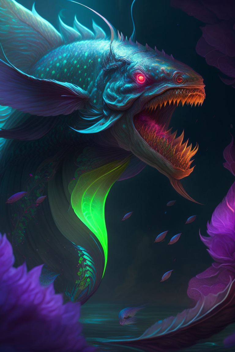 Lexica - A mermaid demon zombie horror ghost gross decaying in a ...