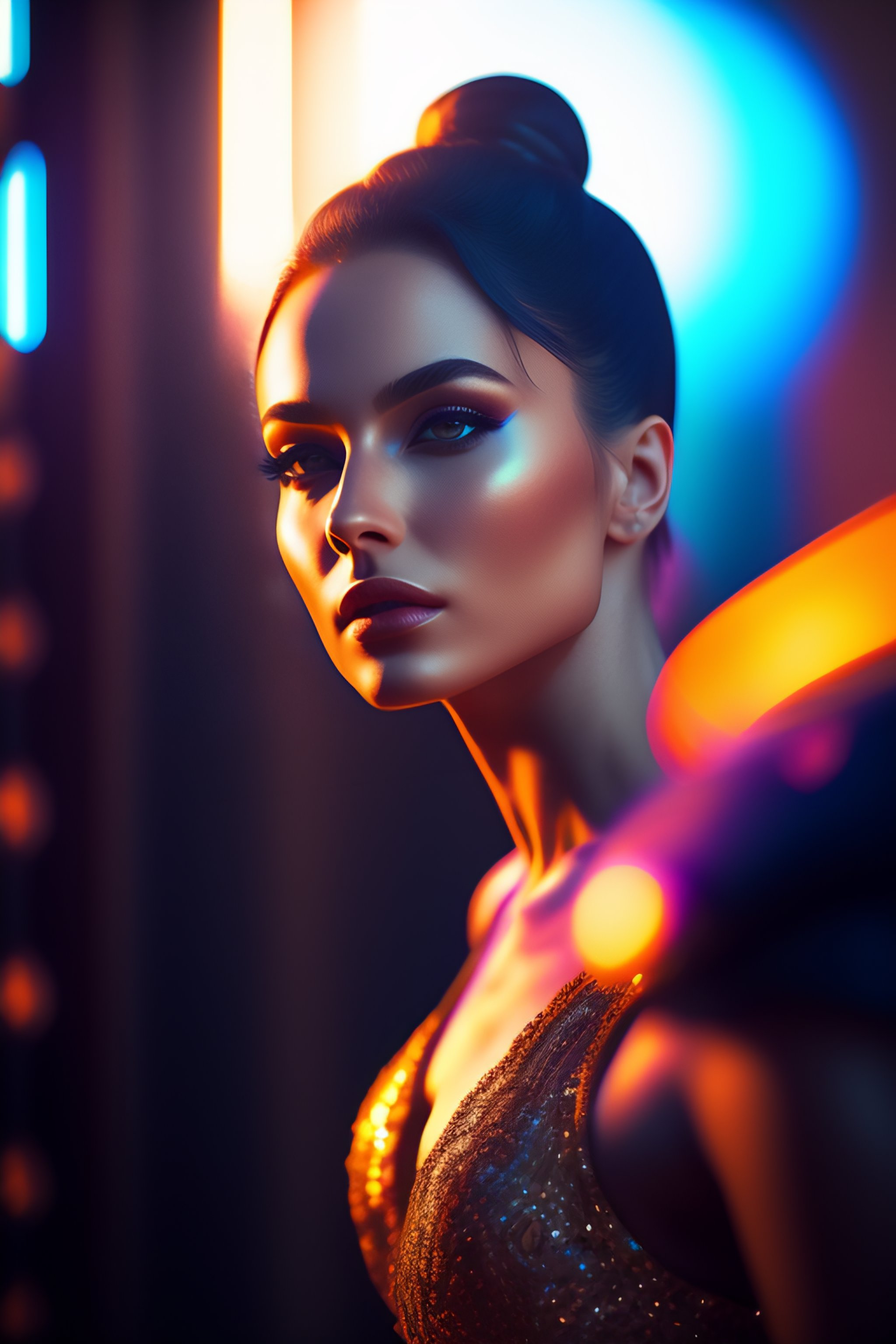 Lexica - Ballerina,fantasy, cyberpunk, neon, hyper-realistic, ultra ...