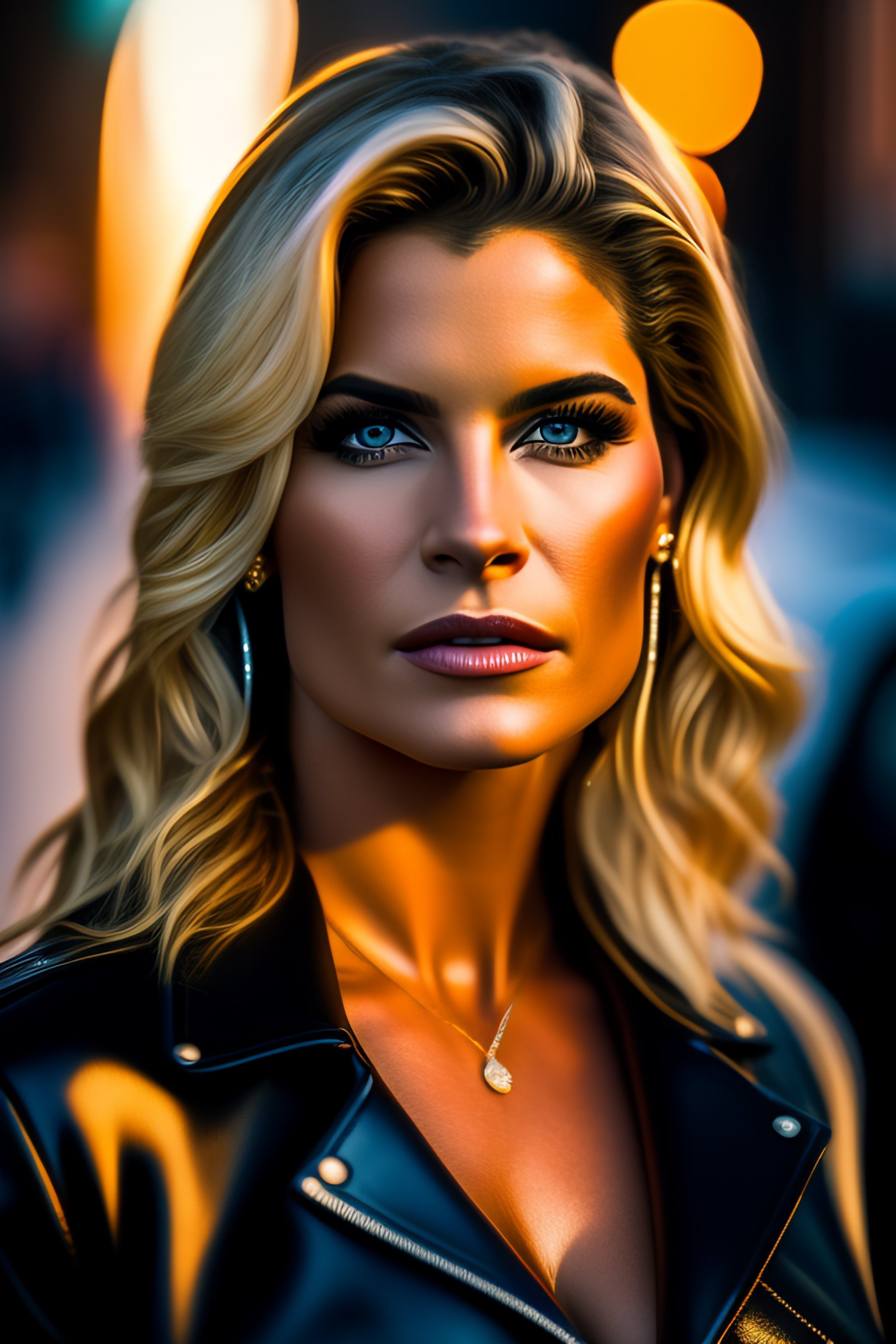 Lexica - A highly detailed cinematic headshot photograph of a beautiful ...
