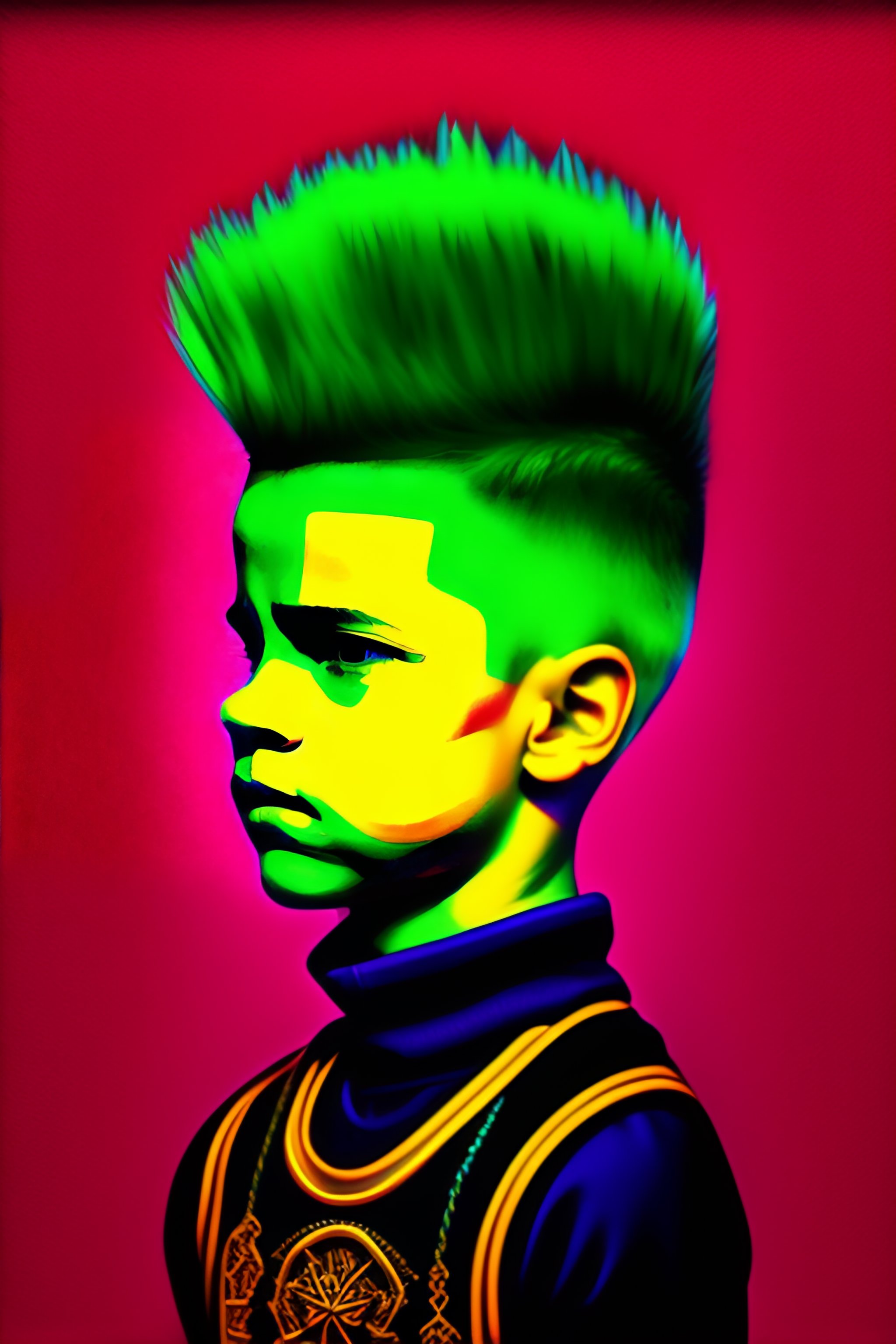 Lexica - Symmetrical portrait of Bart Simpson, intricate, highly ...