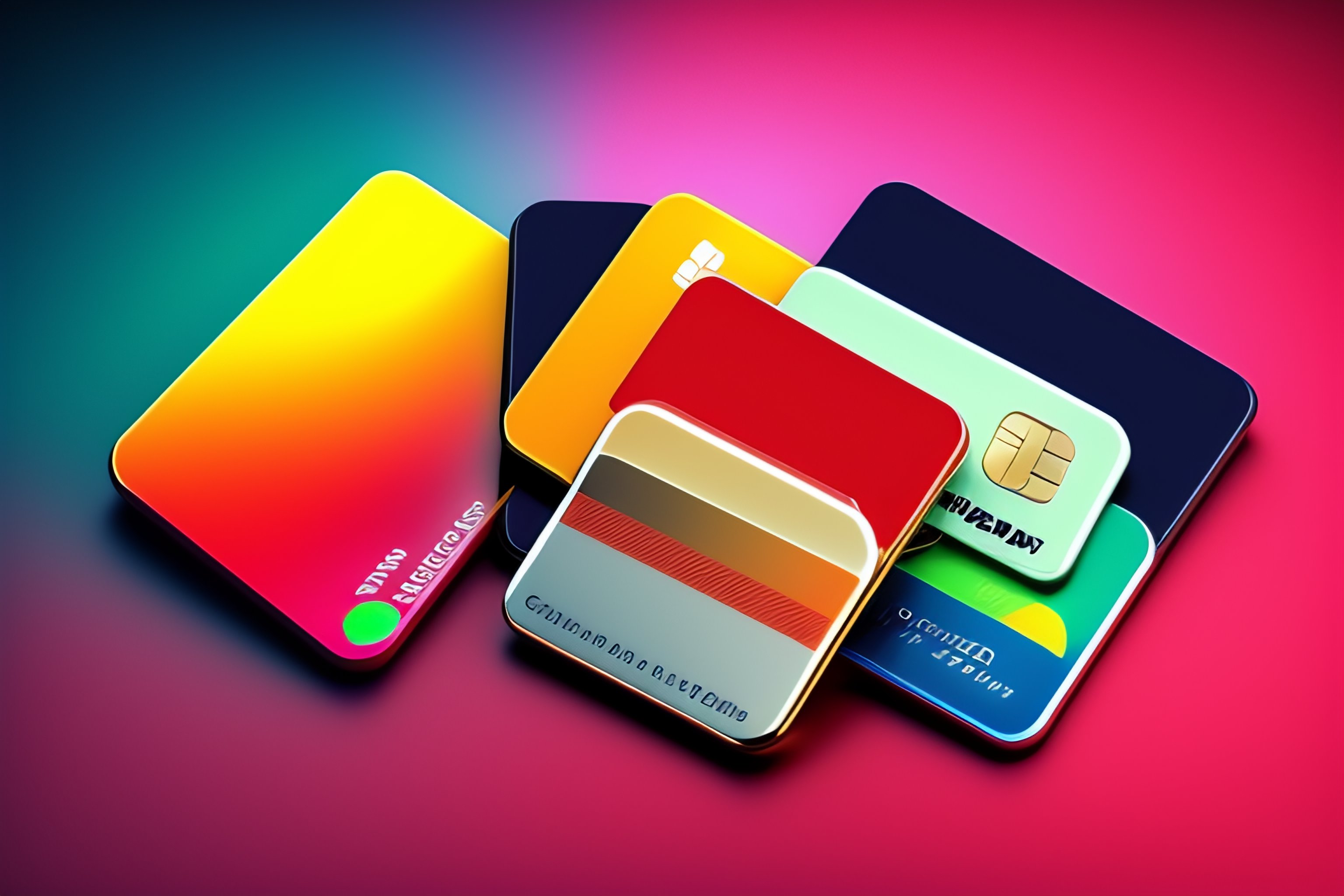 Lexica - Multiple credit cards of multiple colors