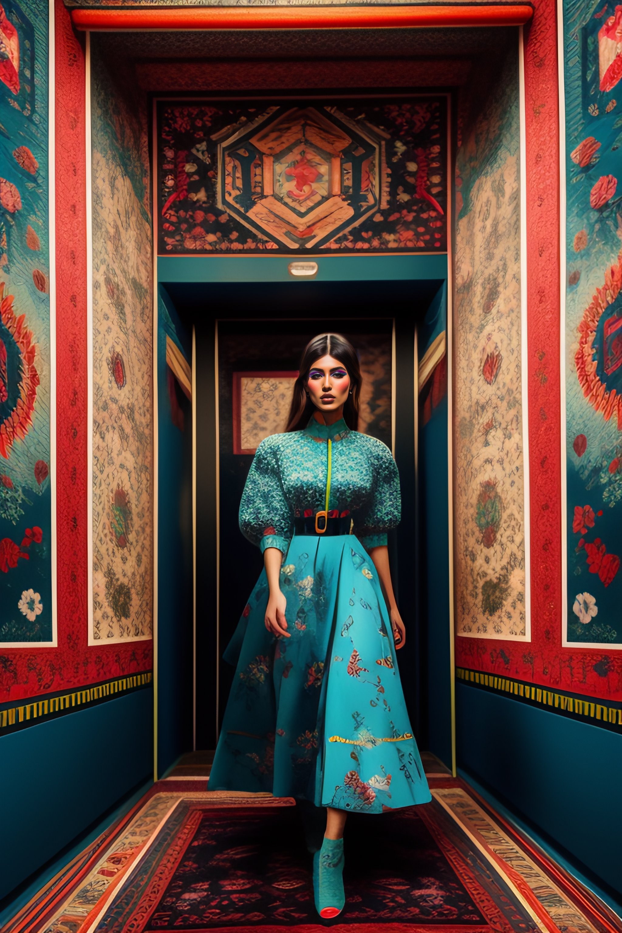 Lexica - Persian pop art , fashion style, urban art , Persian Carpet ...