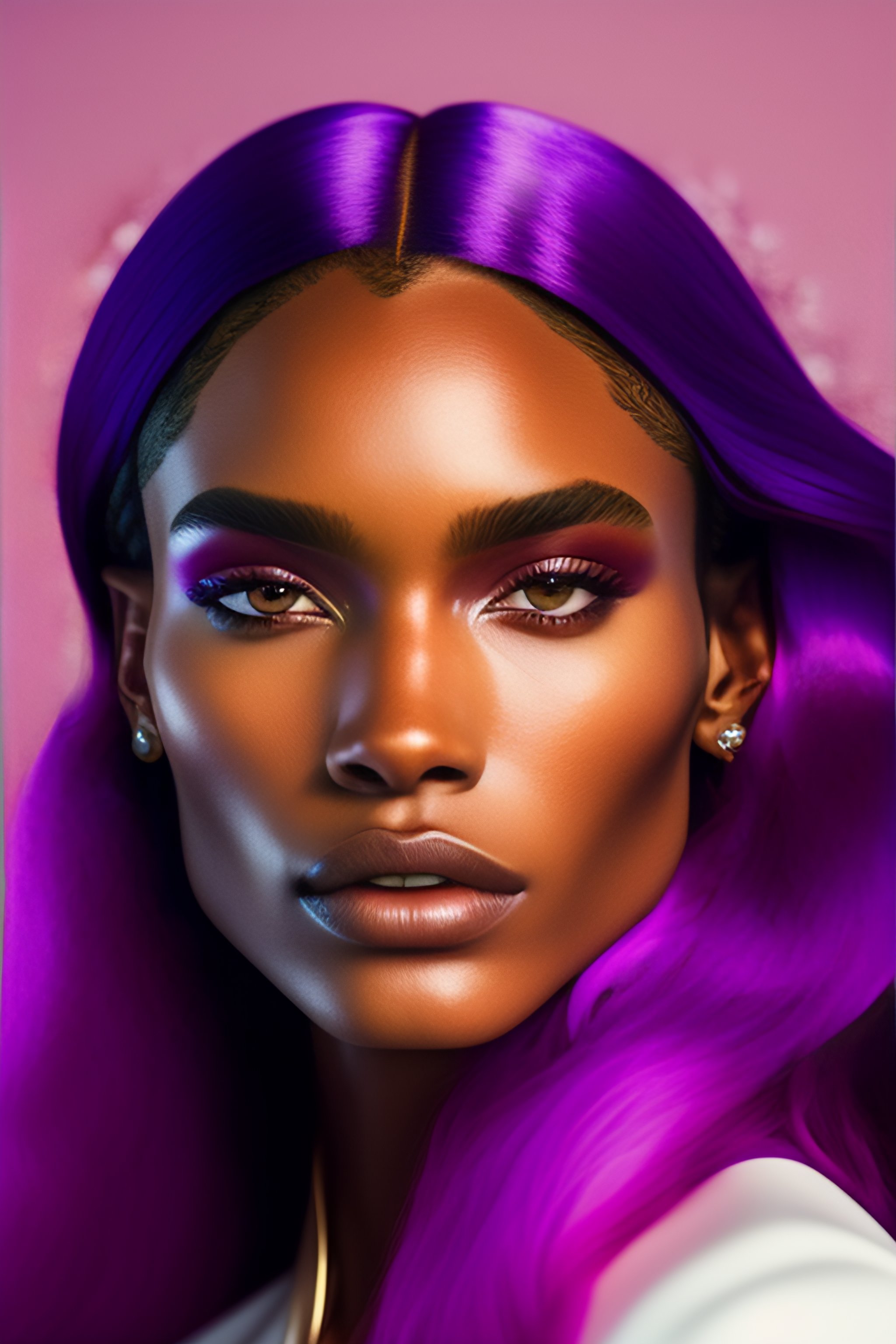 Lexica - A photo close-up of a beautiful long haired woman with light ...