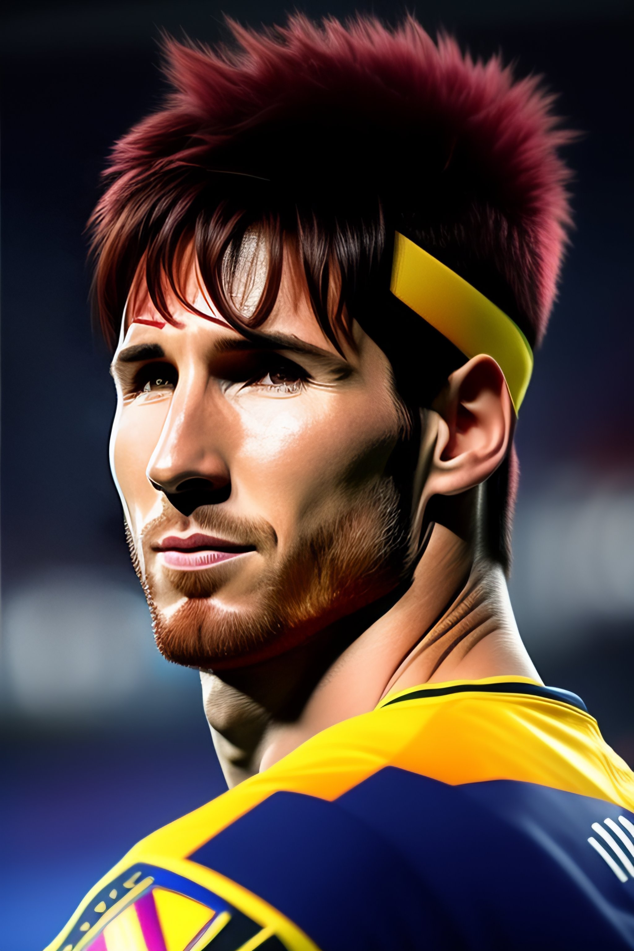 Lexica - Lionel messi drawn as an anime character superhero
