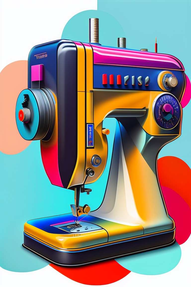 Lexica - Print for T-shirt. sewing machine to sew t-shirt Paint, art ...