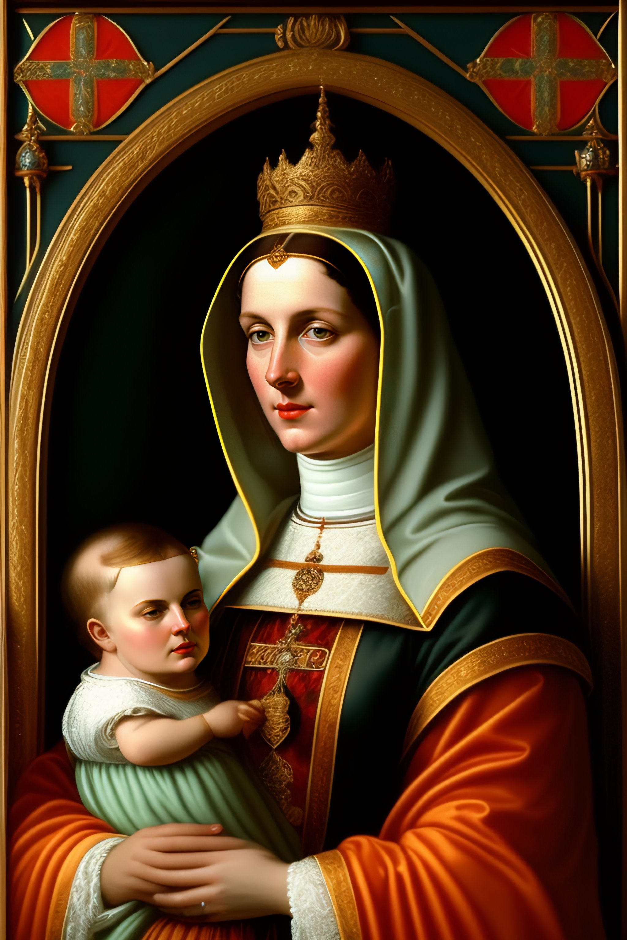 Lexica - German Benedictine abbess renaissance high detail