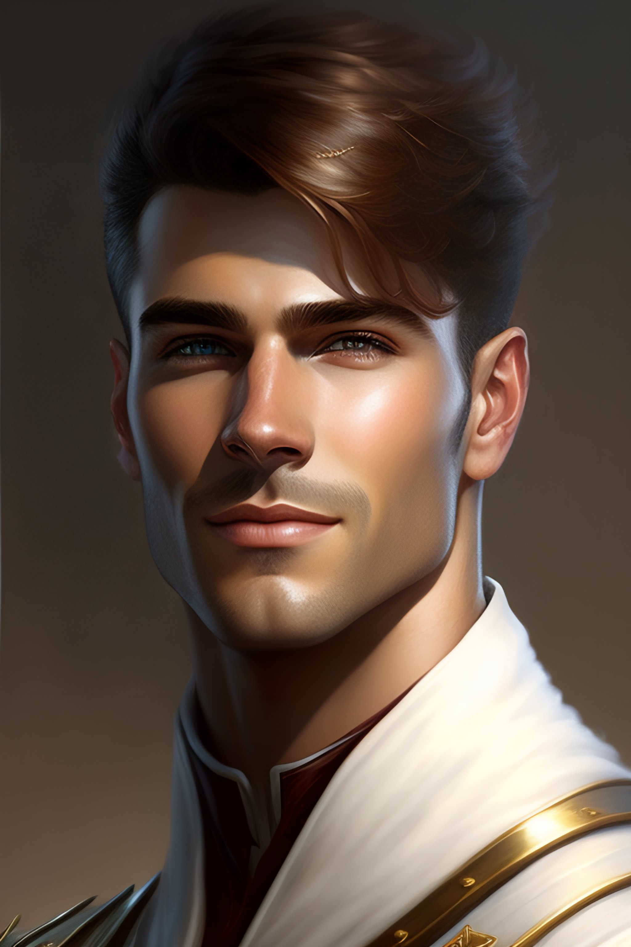Lexica - A _ fantasy _ style _ portrait _ painting _ of white male ...