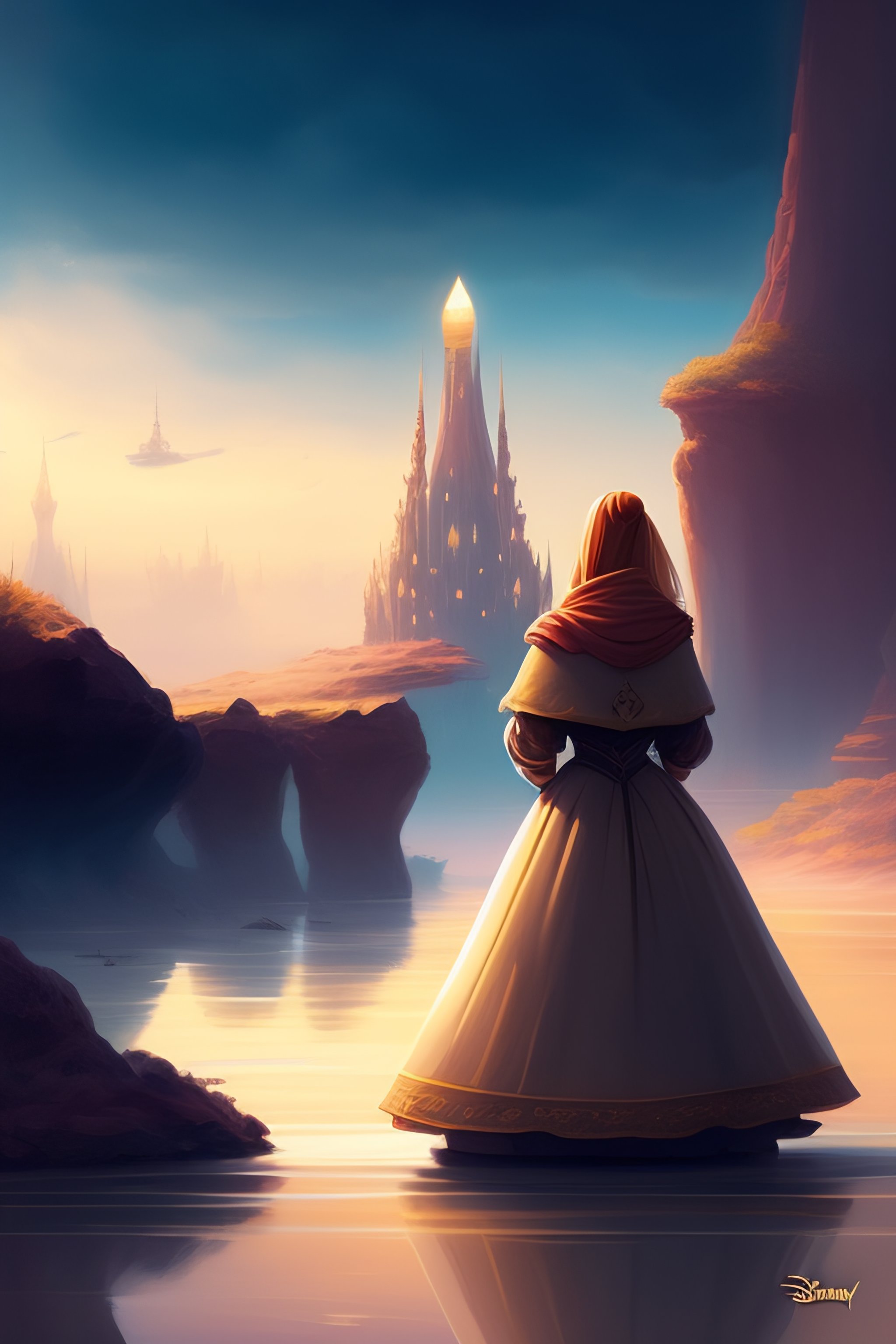 Lexica - Sisters by disney concept artists, blunt borders, rule of thirds