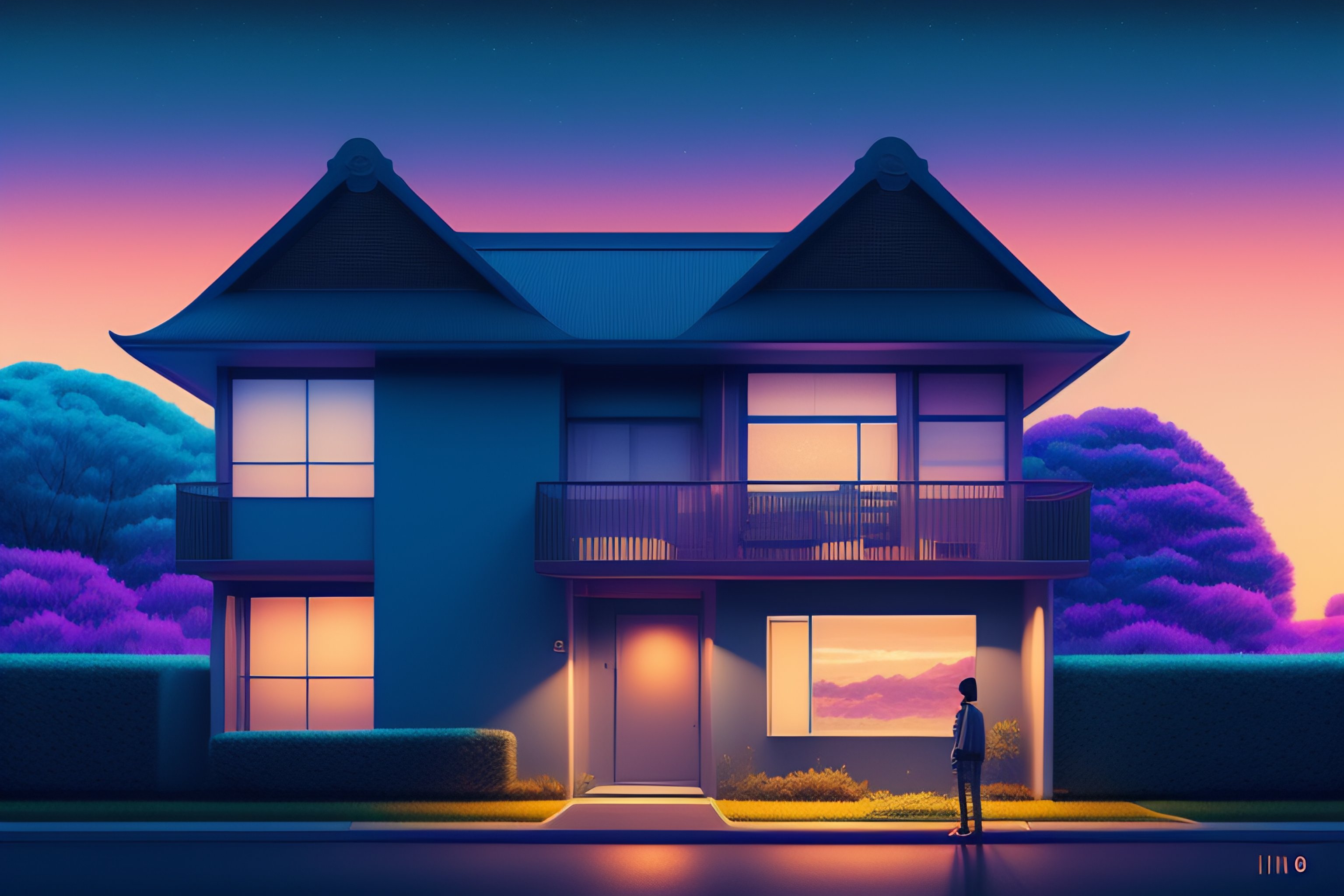 Lexica - A vinyl on a 8 0 s japanese house with a young black man ad ...