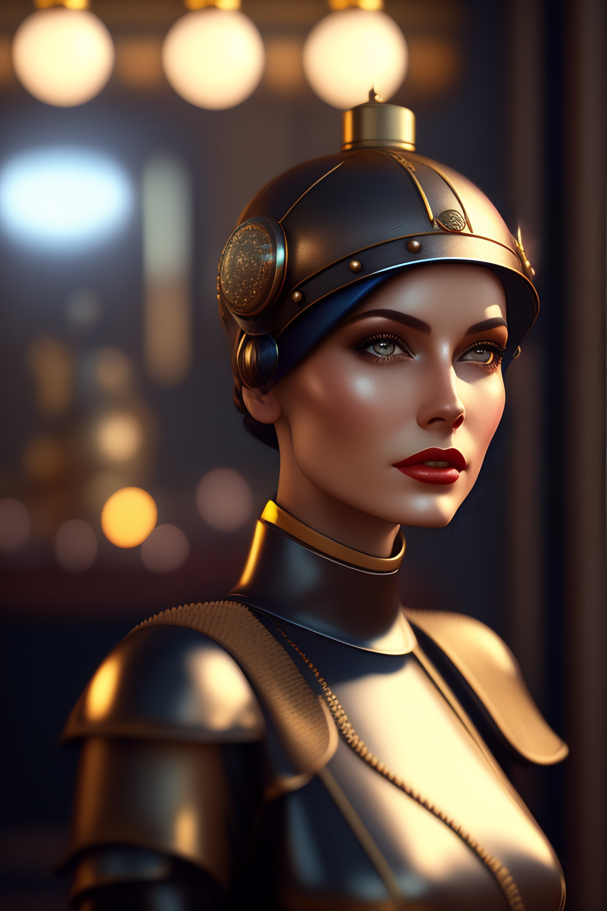 Lexica - Vintage Medium Shot 1920's Poster, Futuristic electronik ...