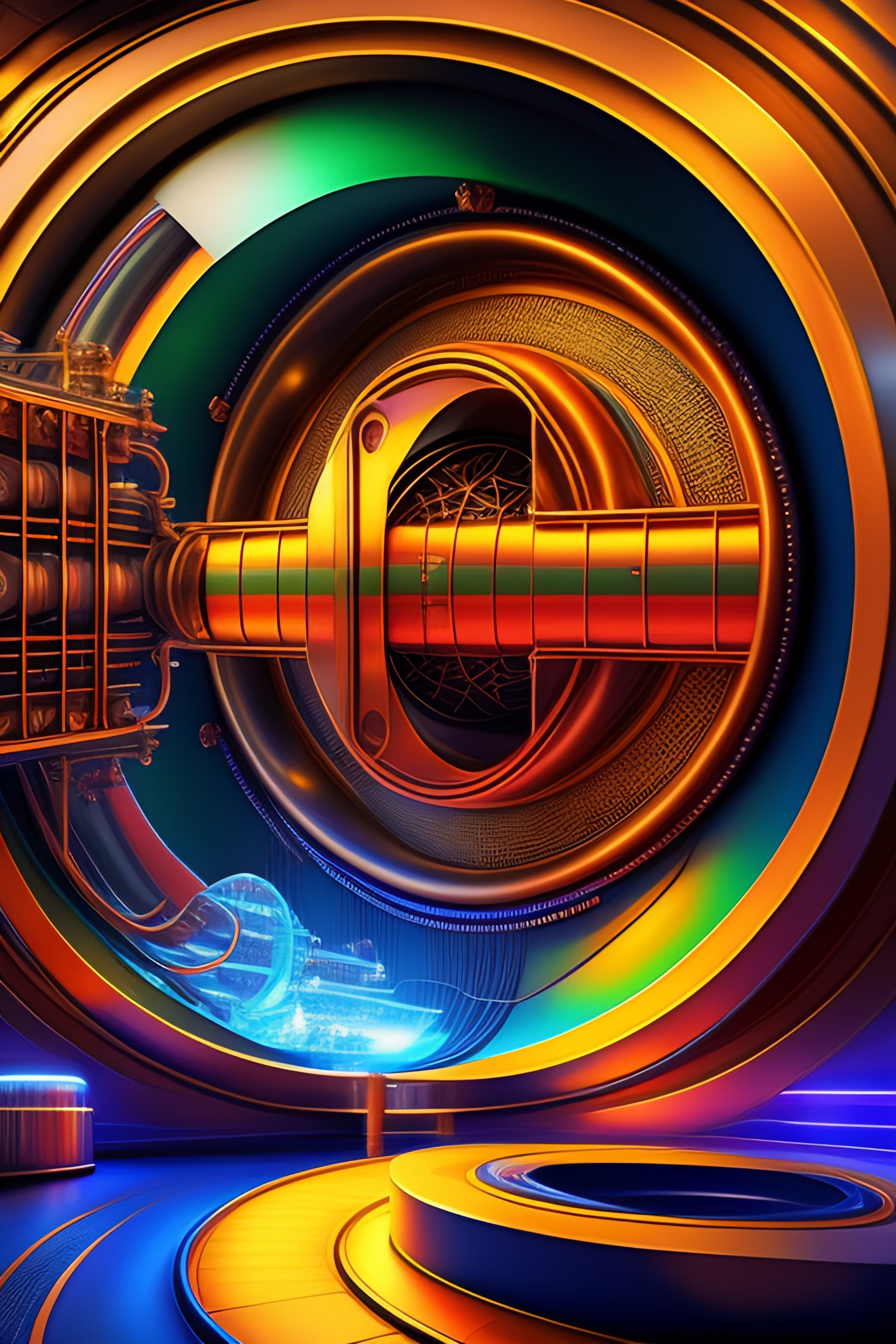 Lexica - Detailed particle accelerator, CERN. 1 9 3 0 s style ...