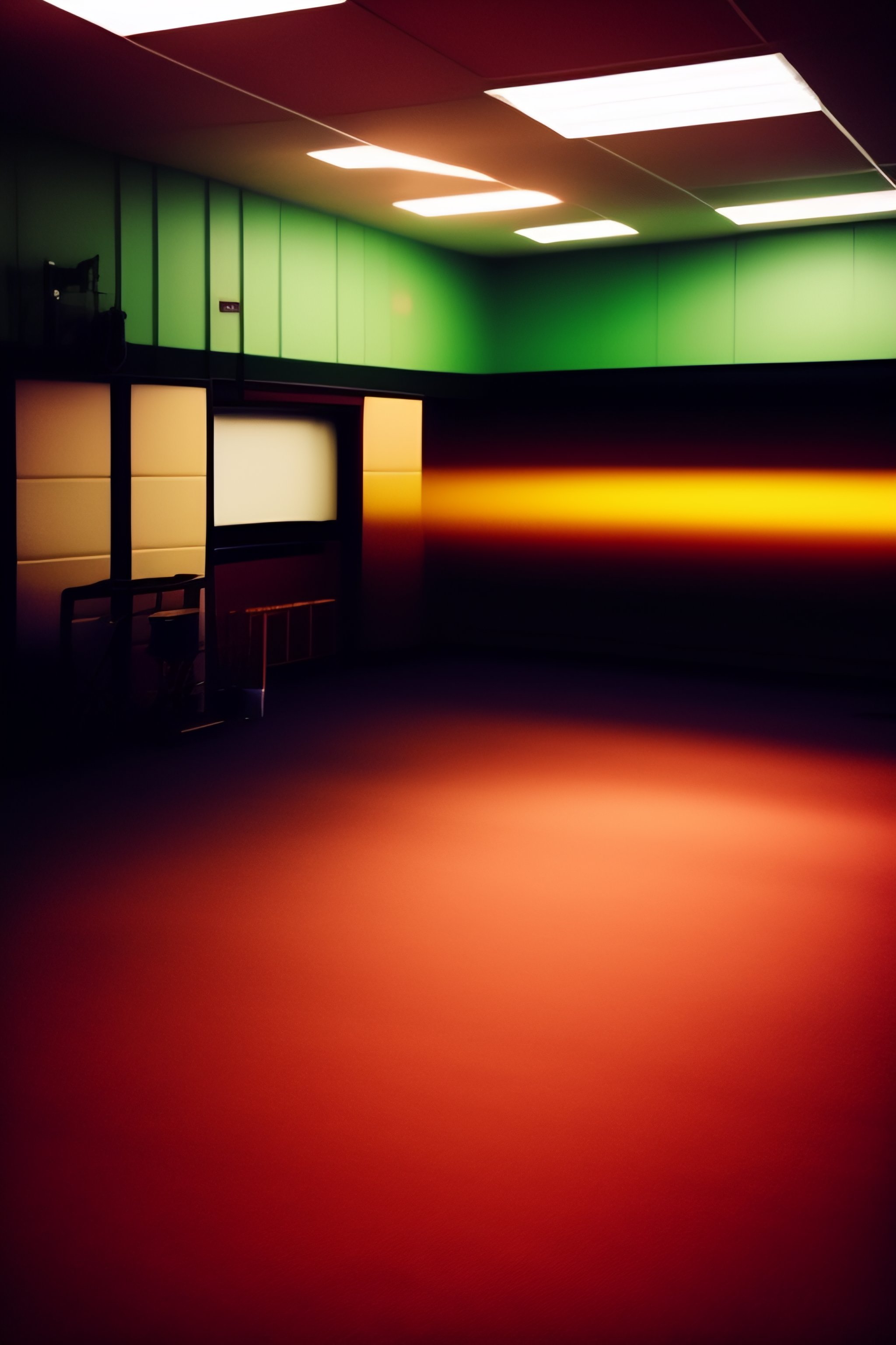 Lexica - Low quality liminal space empty high school band room lonely ...