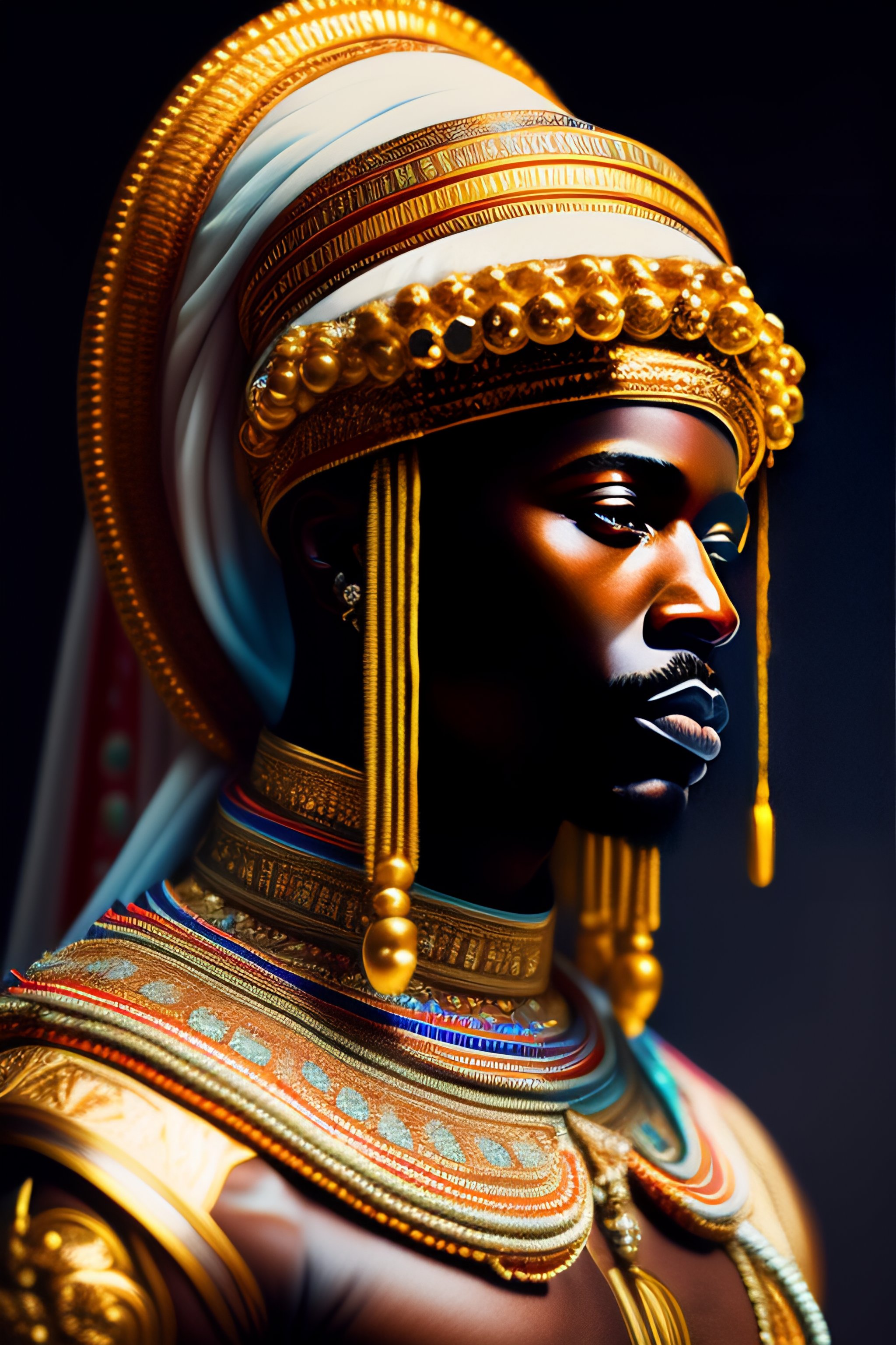 Lexica - Obatala the african orisha wearing a detailed and intricate ...