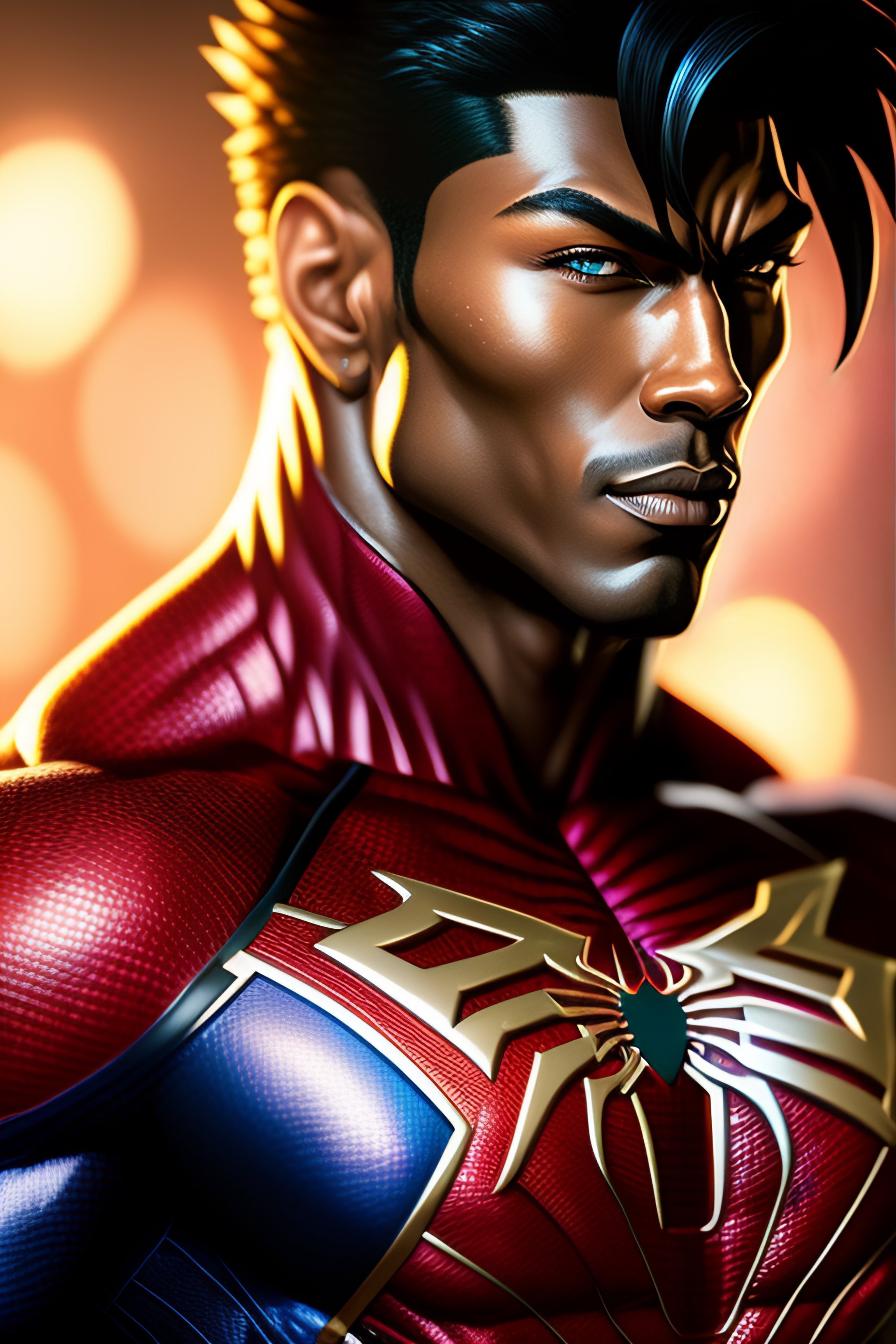 Lexica - Full body potrait of super muscular spiderman anime version ...