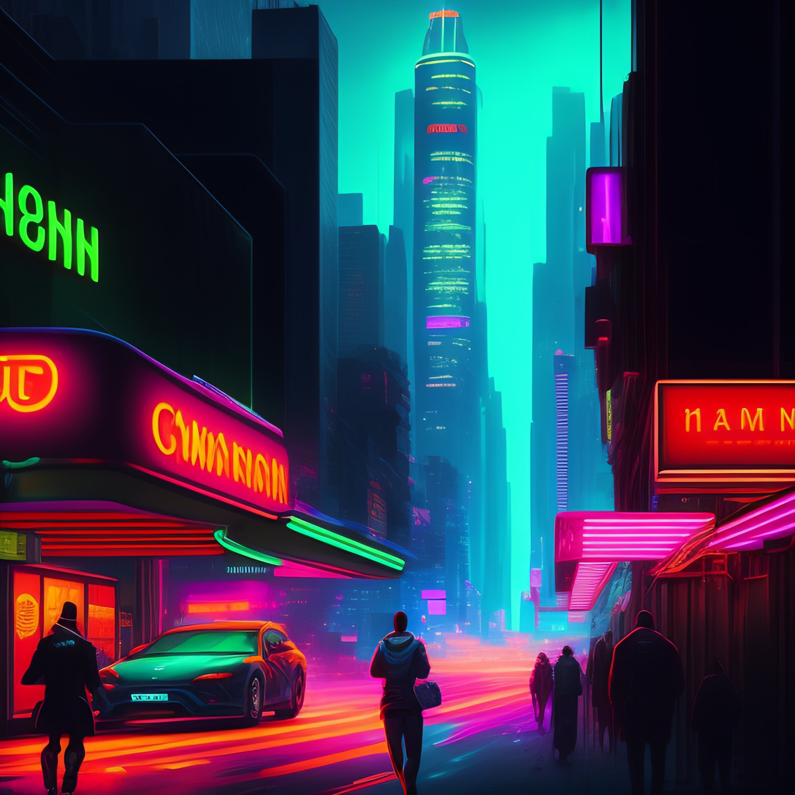 Lexica - A digital art of a person who is frantically running around ...