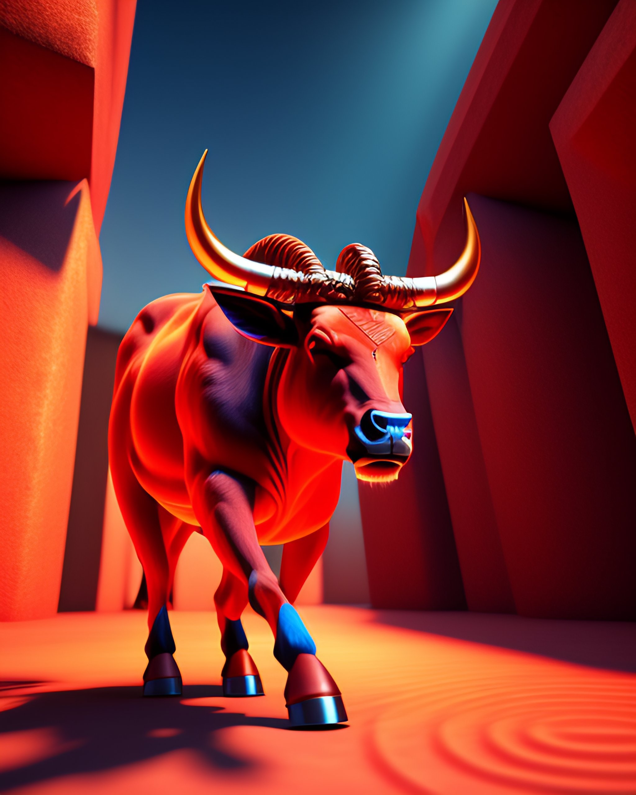 Lexica - A Minotaur inside a maze, human body, 2 legs, hands. hold ...