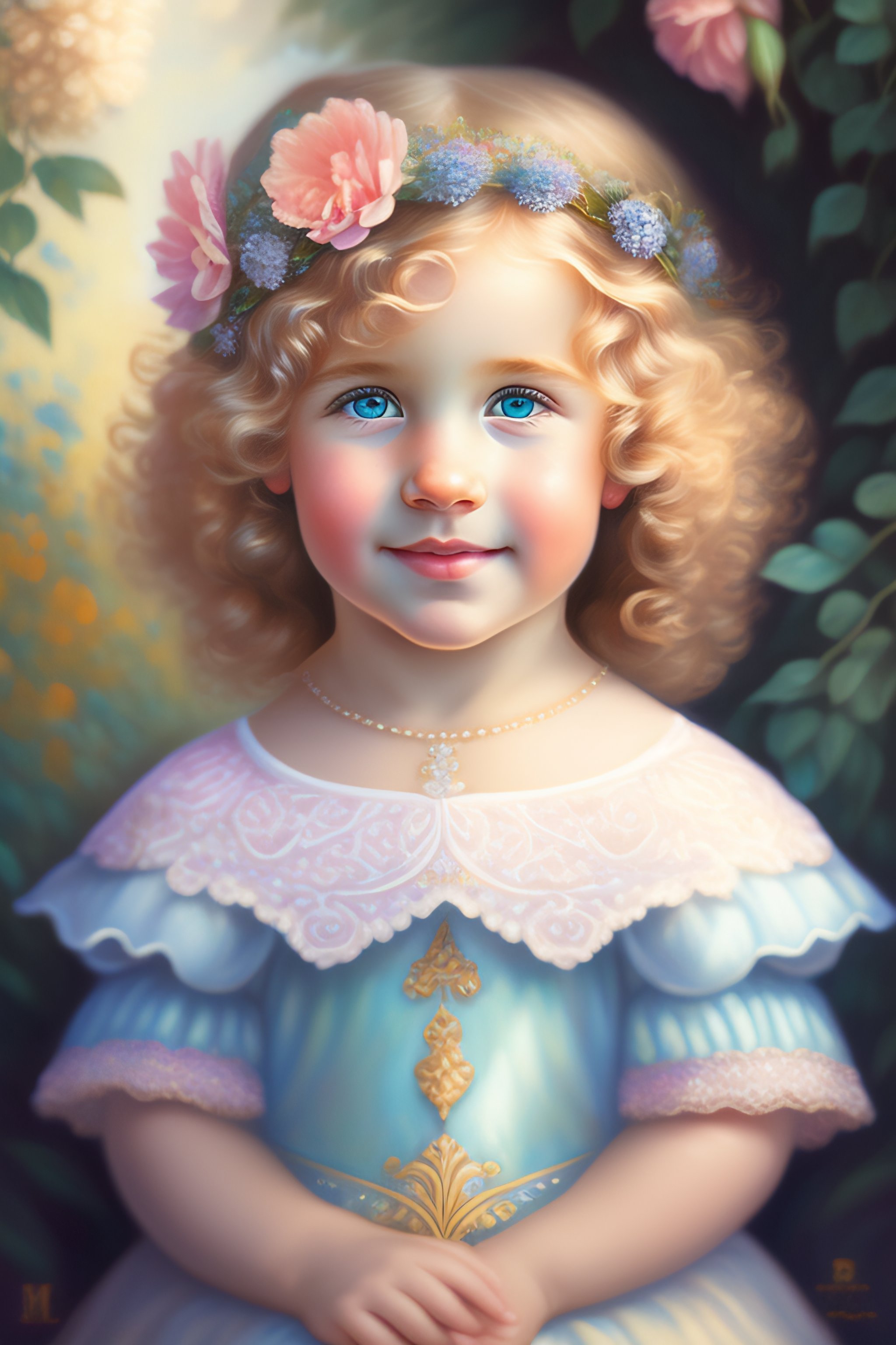 Lexica - Highly detailed full bust portrait, short haired blond curly ...