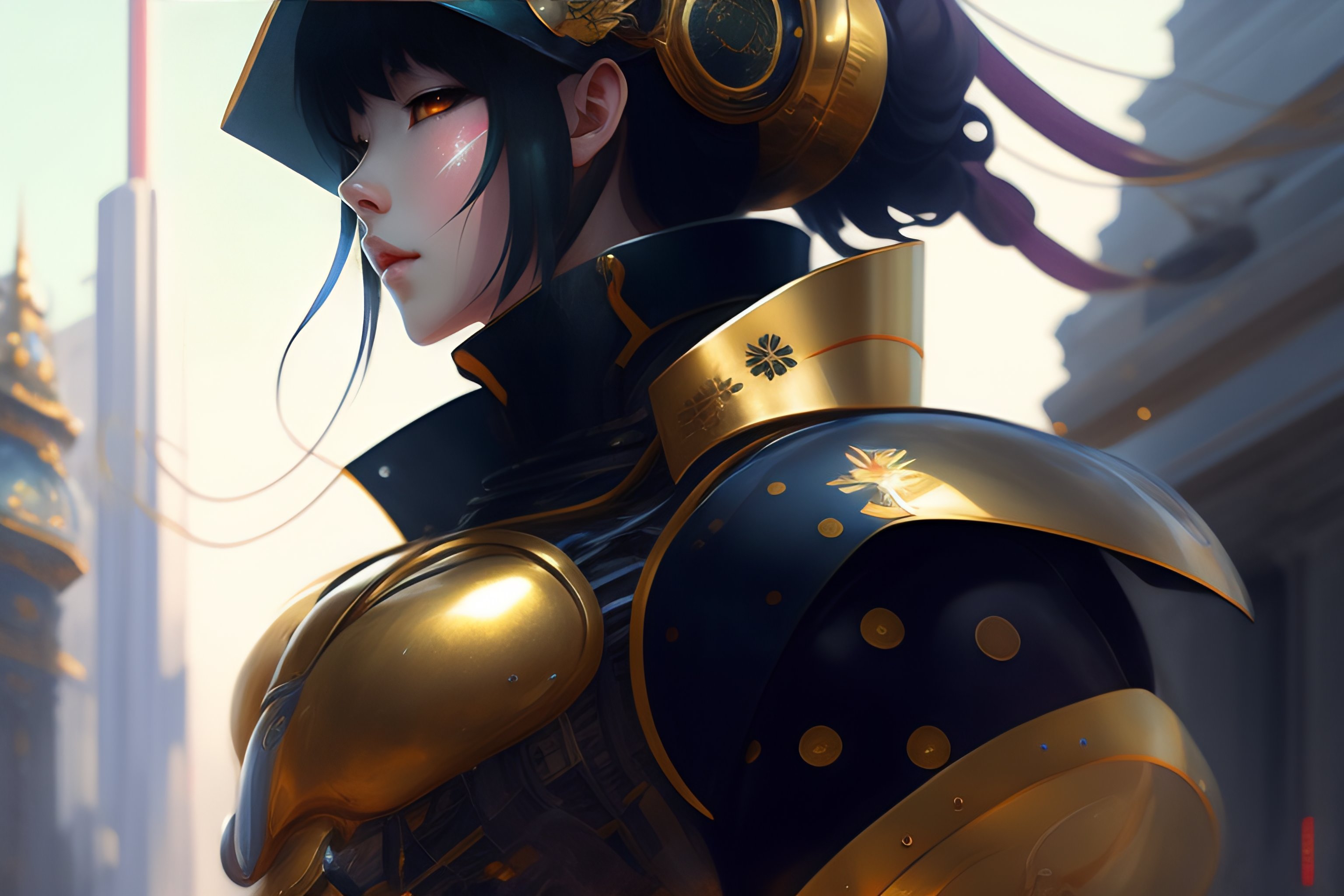 Lexica - Baroque oil painting anime key visual full body portrait mecha ...