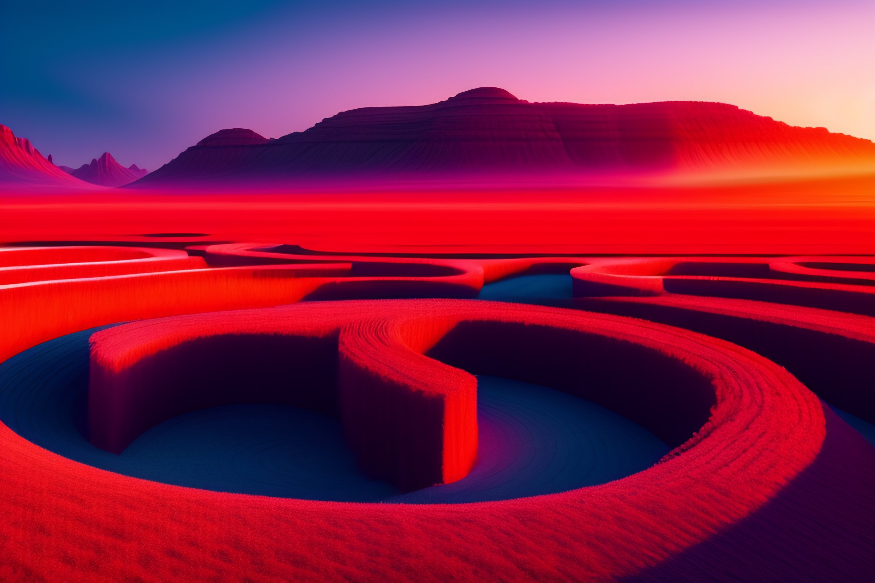 Lexica - Landscape of a labyrinth with someone inside, 8k resolution ...
