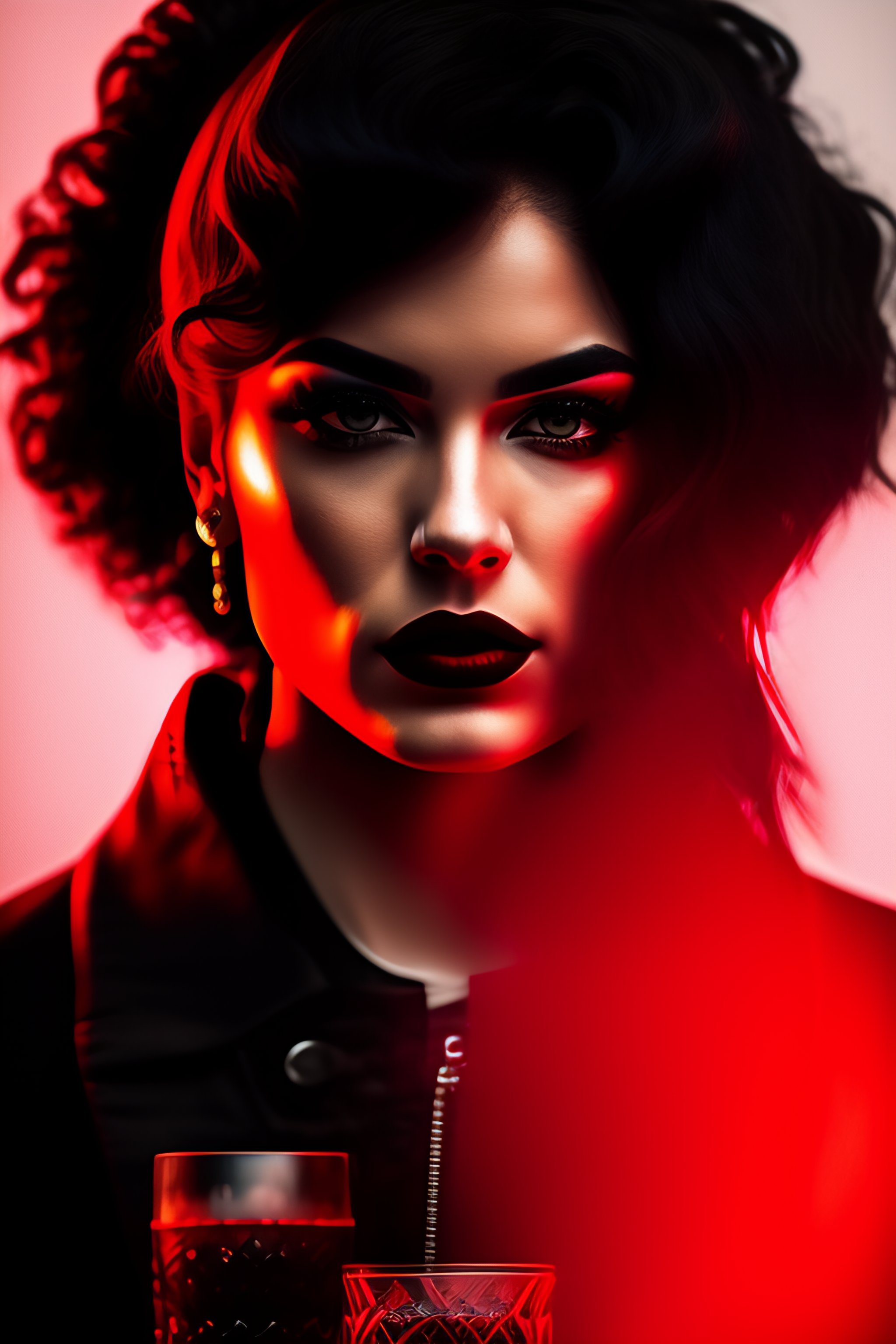 Lexica - Portrait of an bartender + Weirdcore Style + Digital Art ...
