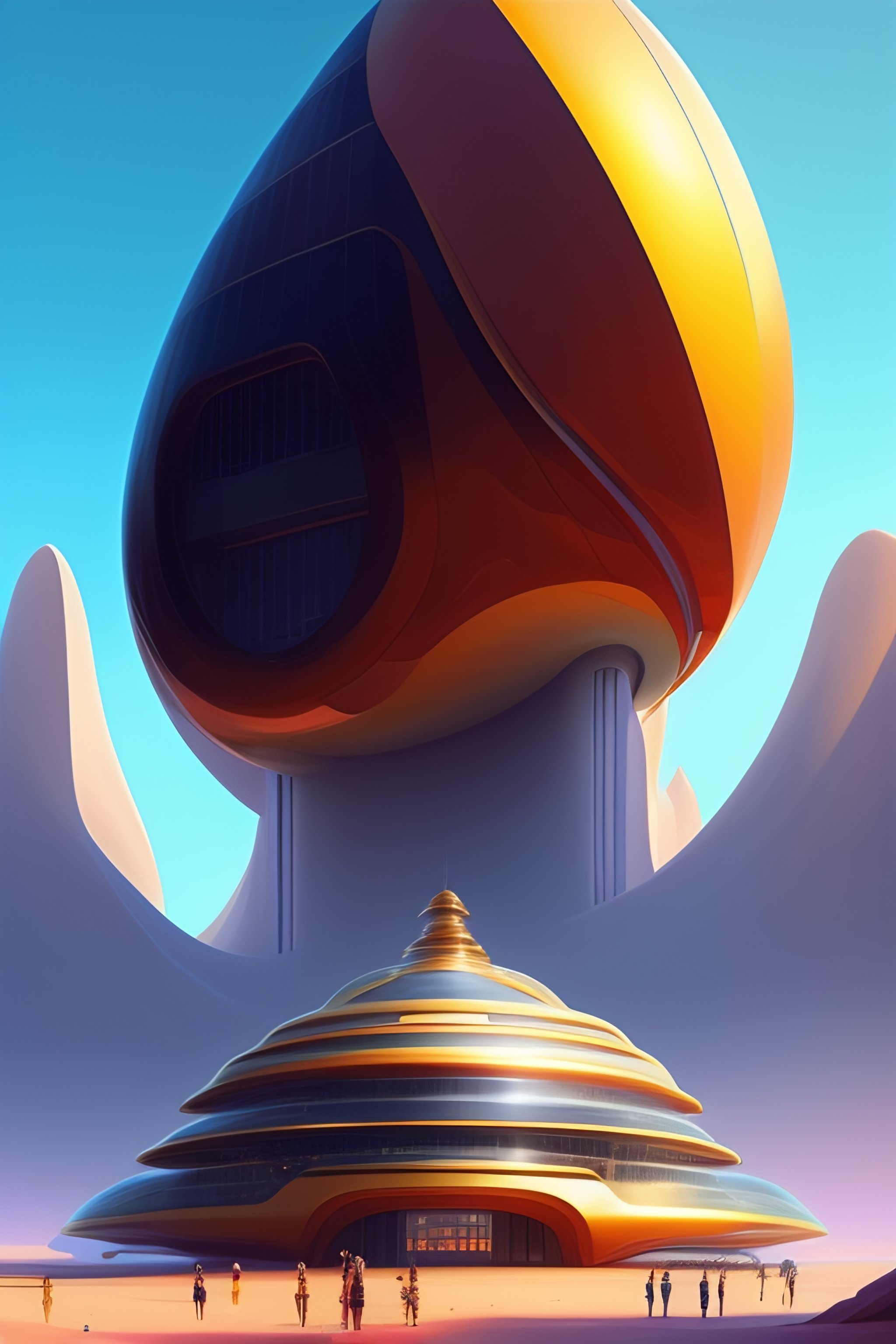 Futuristic Building Concept Art