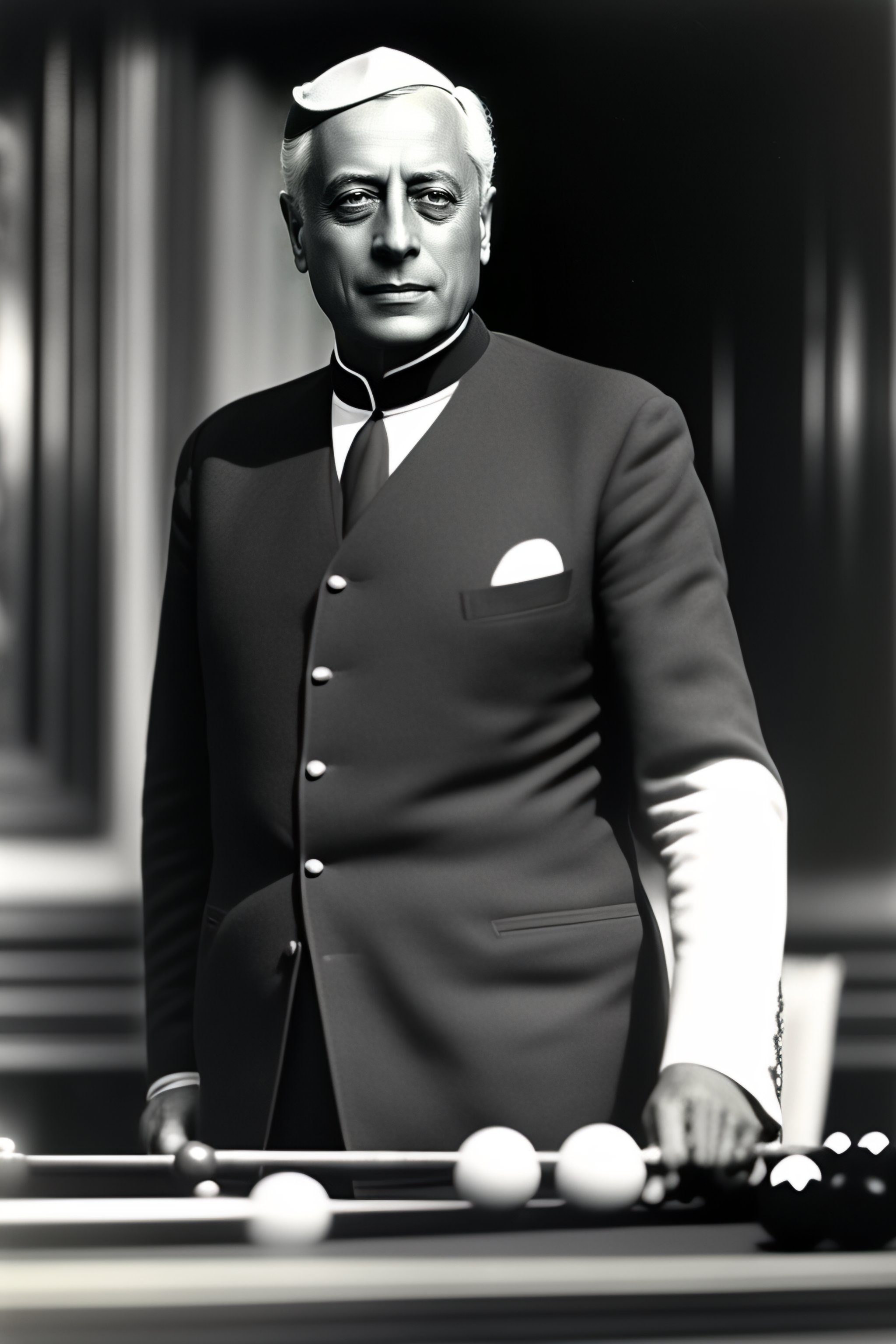 Lexica - Nehru playing snooker