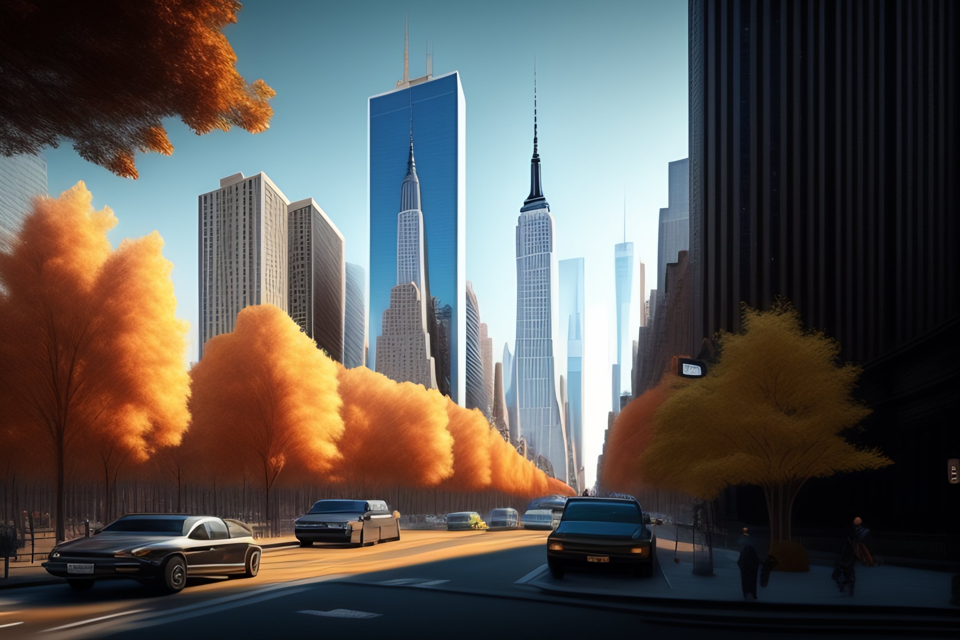 Lexica - New york city , hyper realistic, ultra detailed,