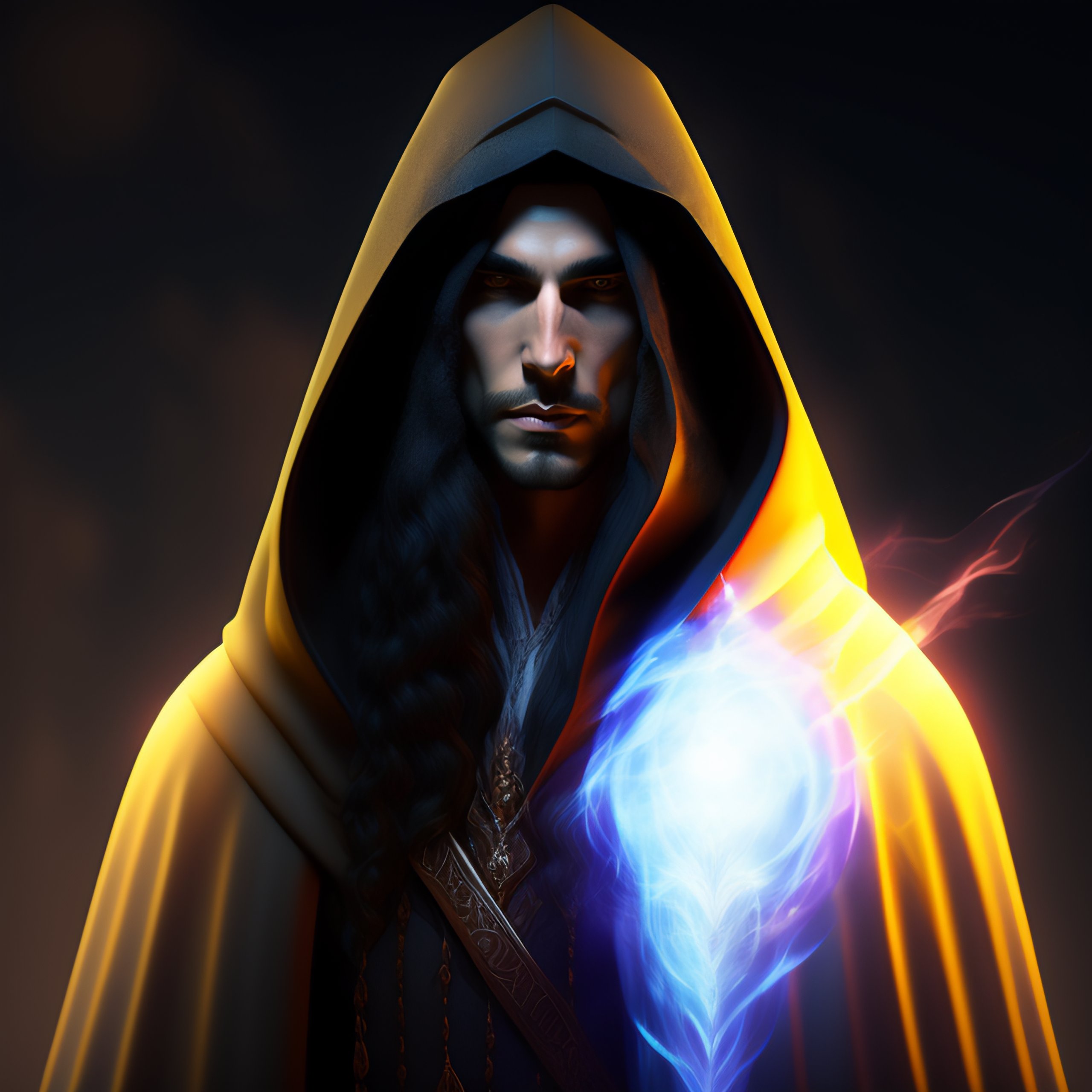 Lexica - A pale elven necromancy wizard with long black hair in a ...