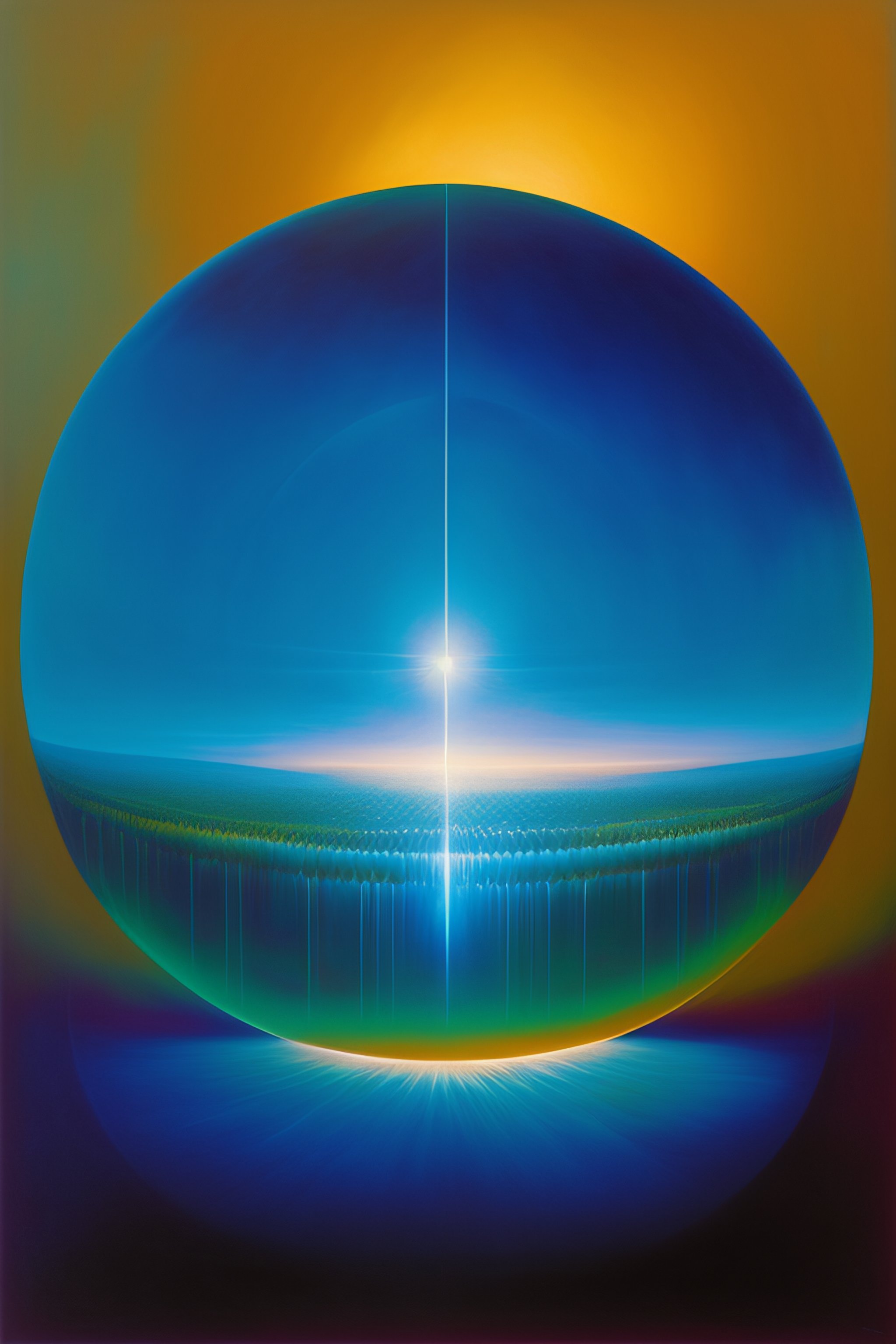 Lexica - Worshippers in robes huddled around a very complex gigantic ...