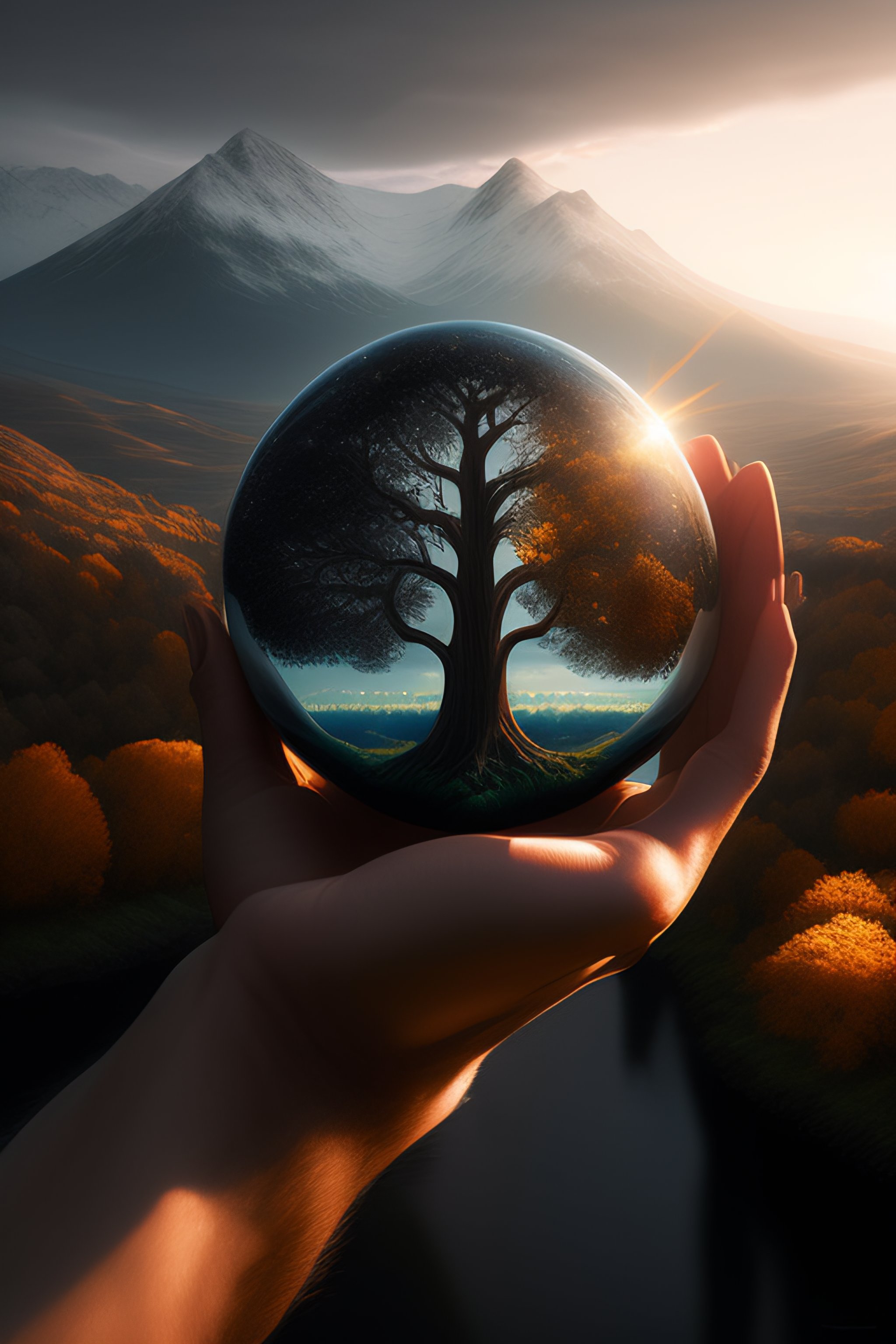 Lexica - A hand holding the world, Hyper detailed, intricate, realistic ...