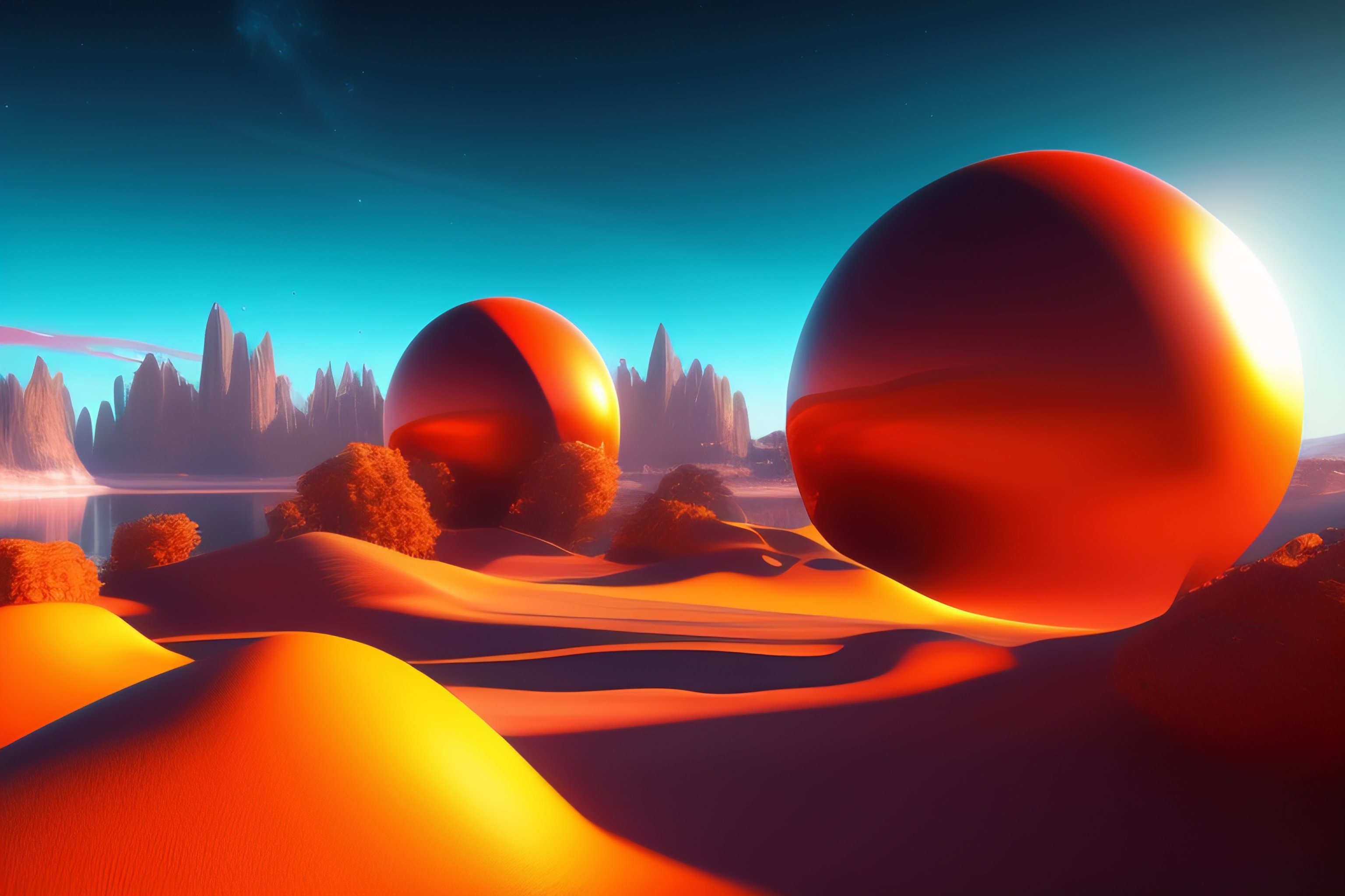 Lexica - Ultra realistic photo, in a futuristic city with planets and ...