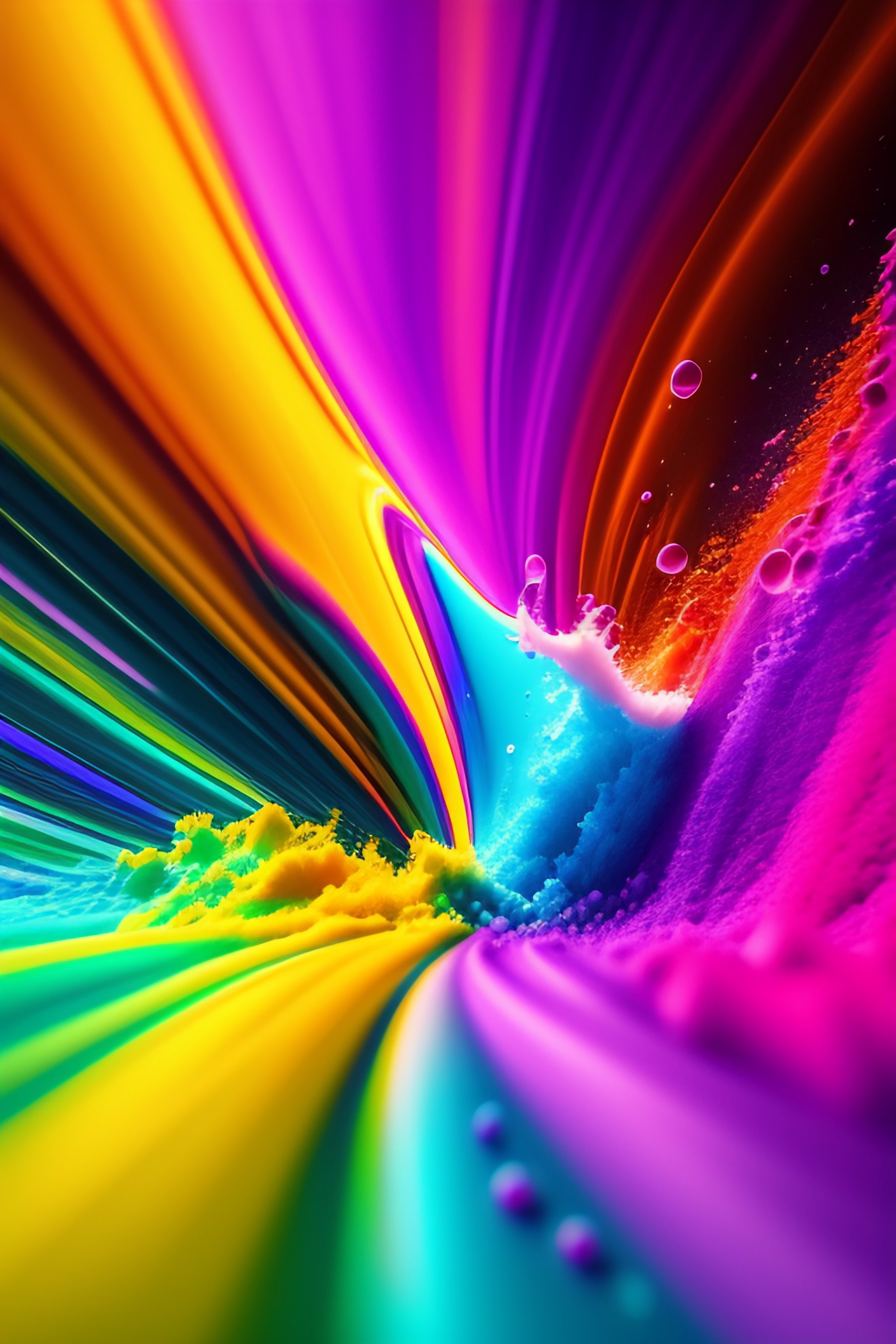 Lexica - Powder splash, vibrant complementary color, with white ...