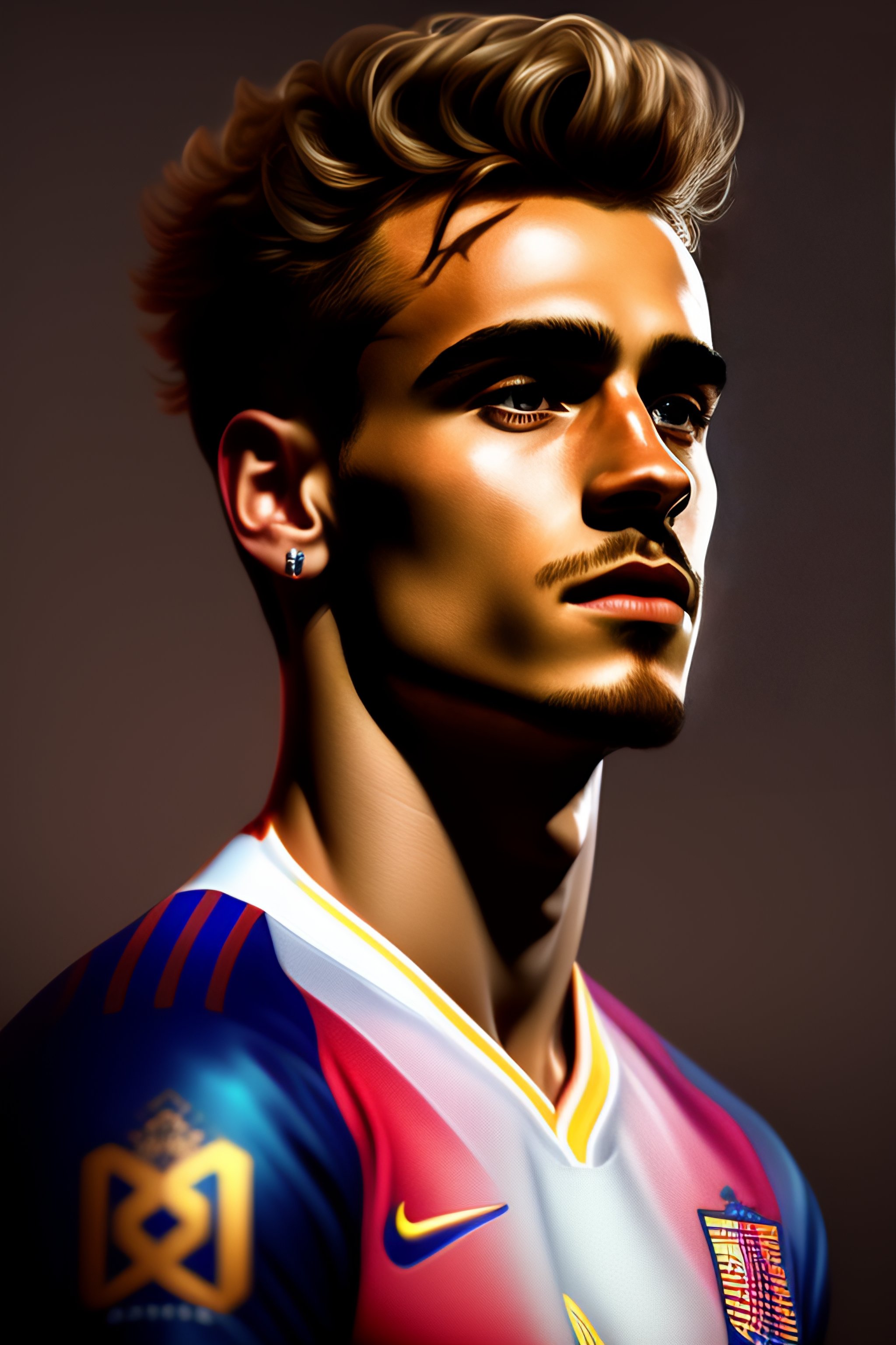 Lexica - Antoine Griezmann, render, rembrandt, cgsociety, artstation ...