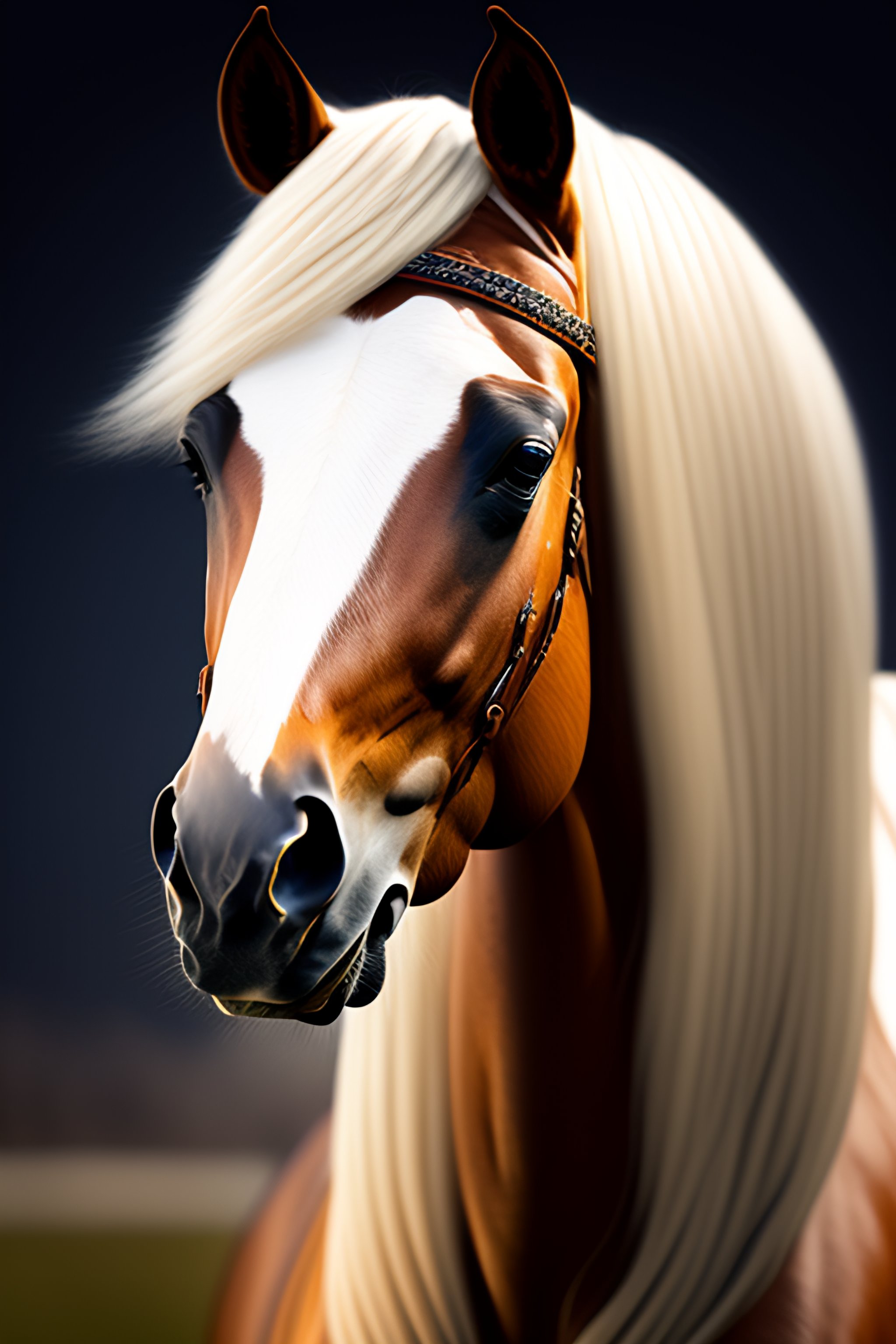 Lexica - Face morph horse viking