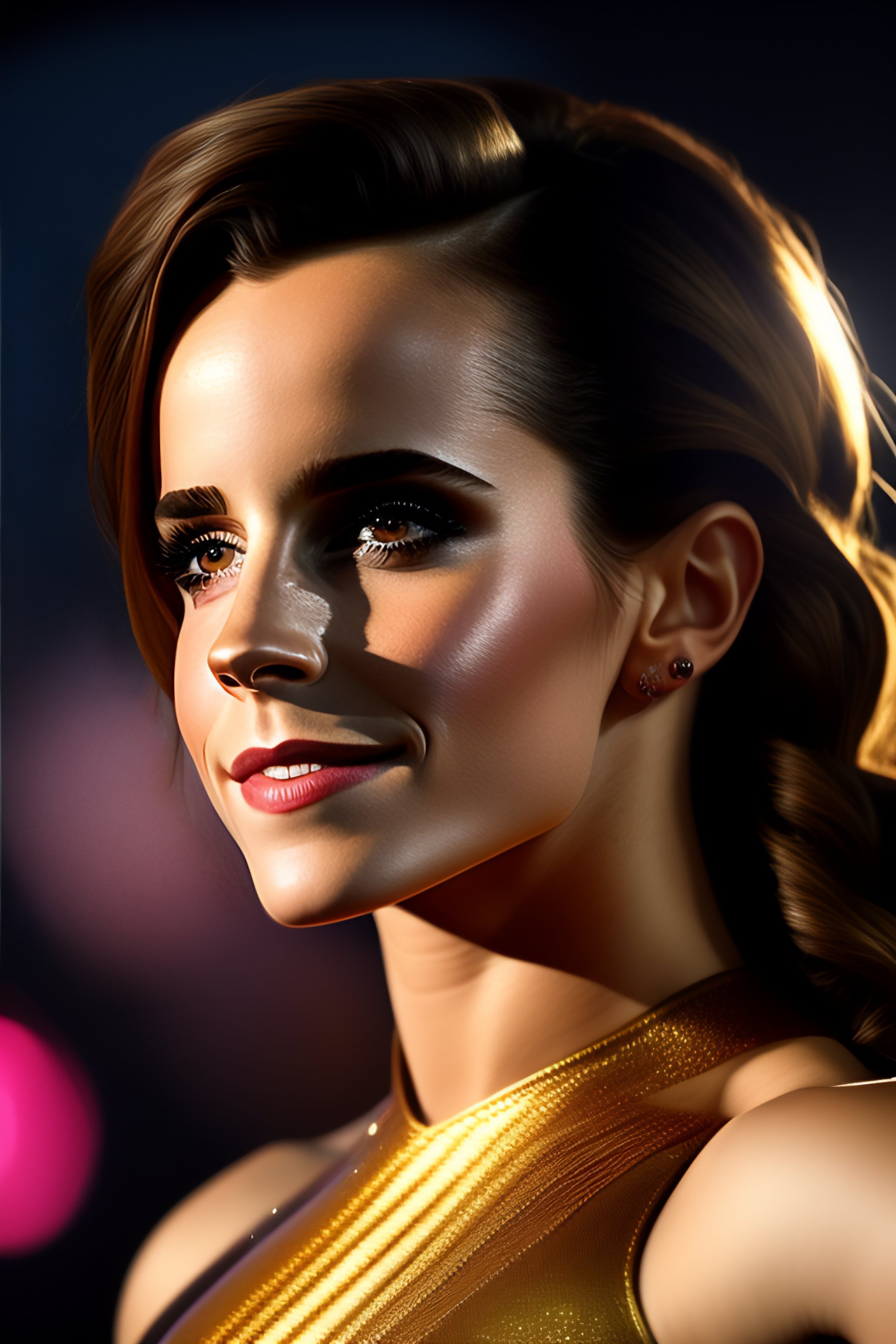 Lexica - Emma Watson both arms up, extremely muscular, ultra detailed ...