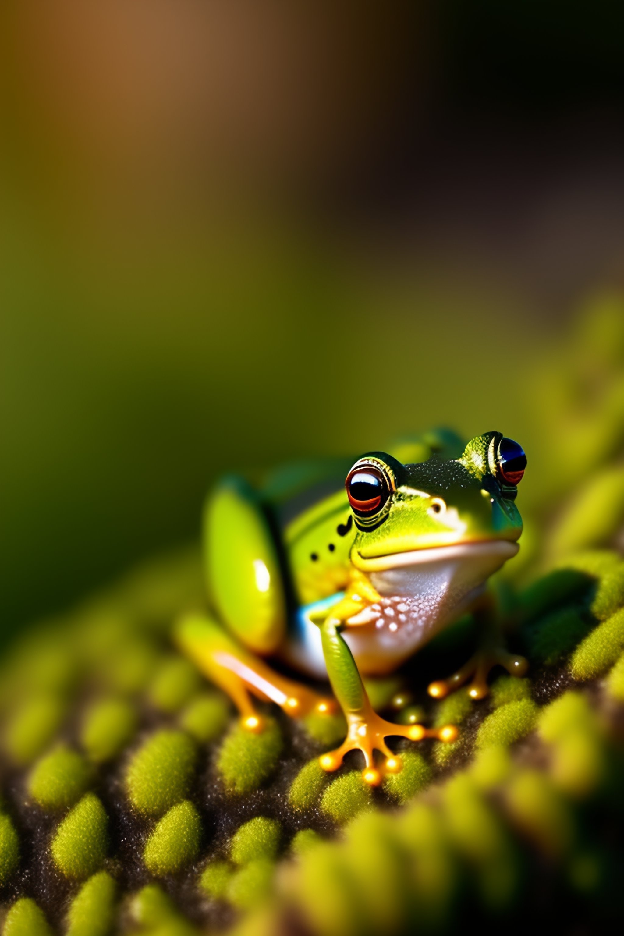 Lexica - Frog . Hunting flies with tongue