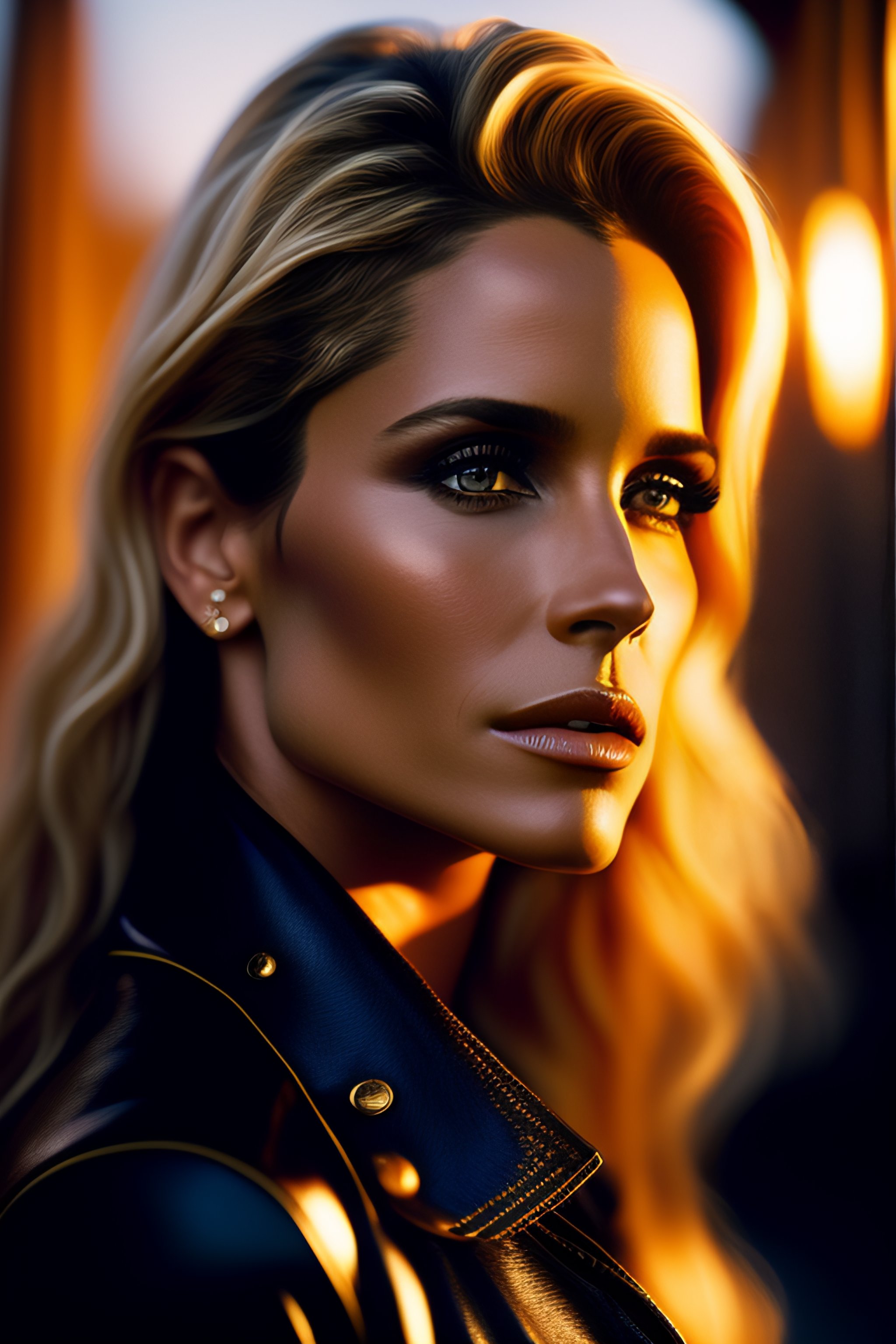 Lexica - A highly detailed cinematic headshot photograph of a beautiful ...