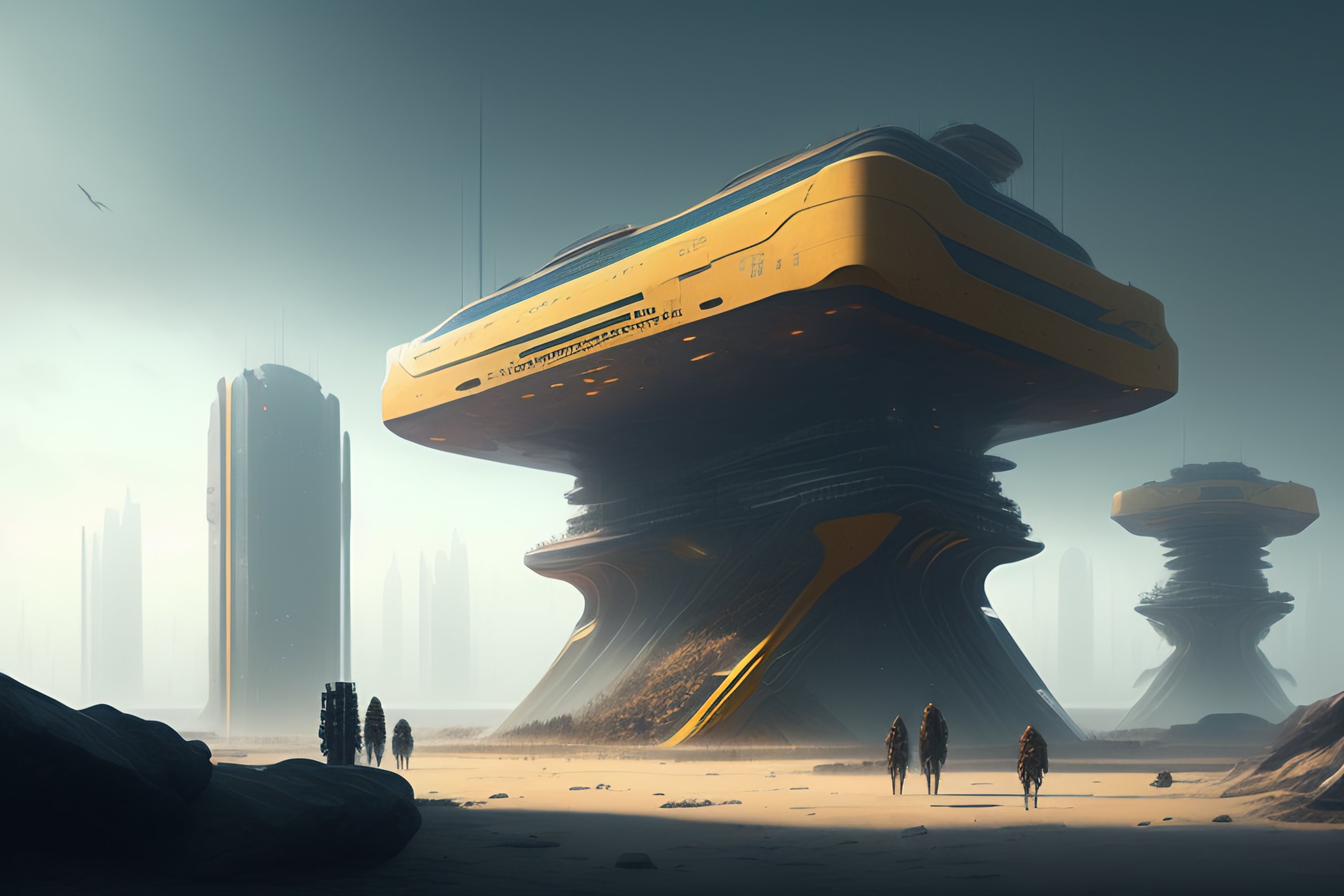 Lexica - Utopia dystopia, art by greg rutkowski, cyberpunk