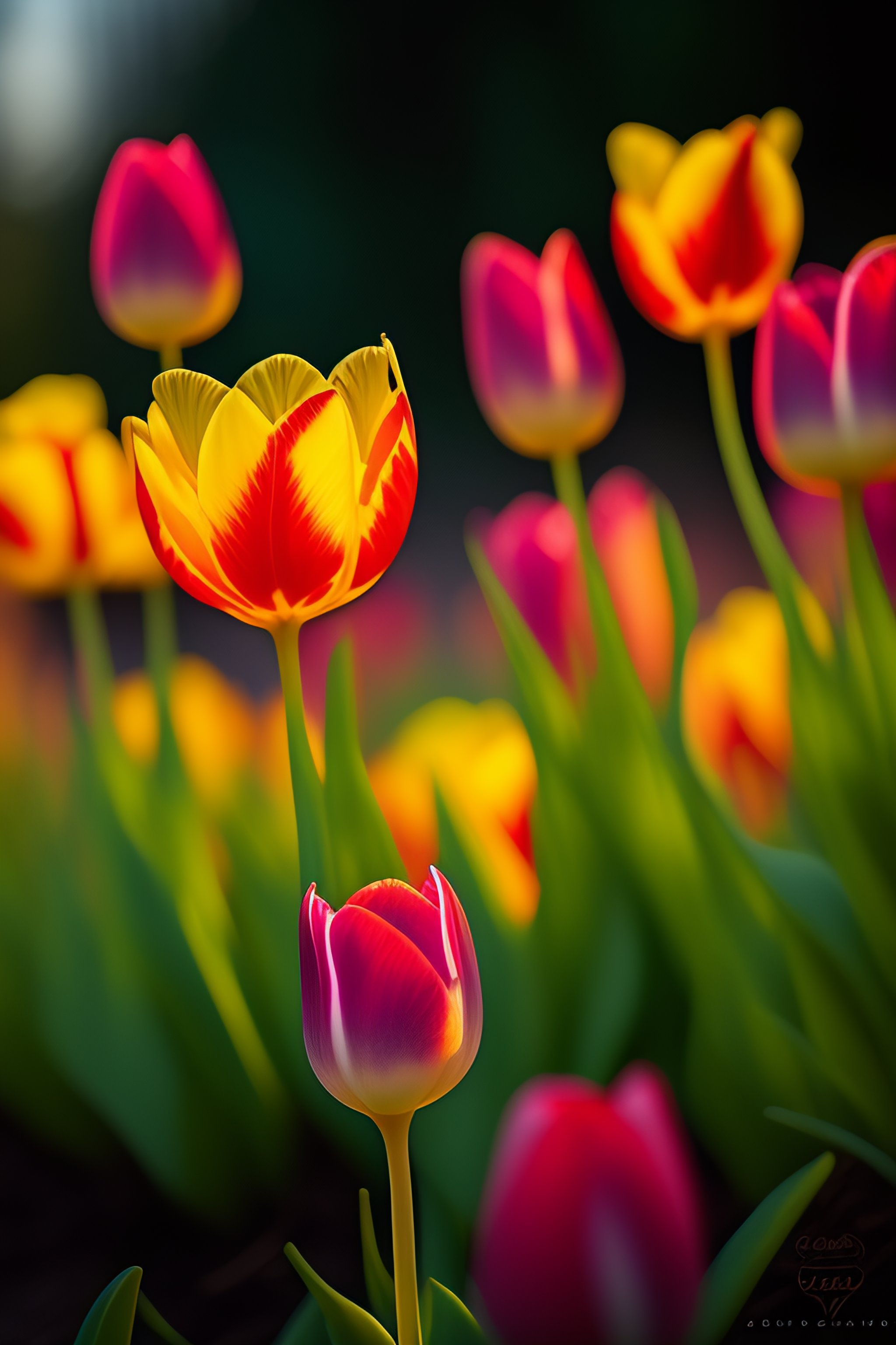 Lexica - Tulips and firefly