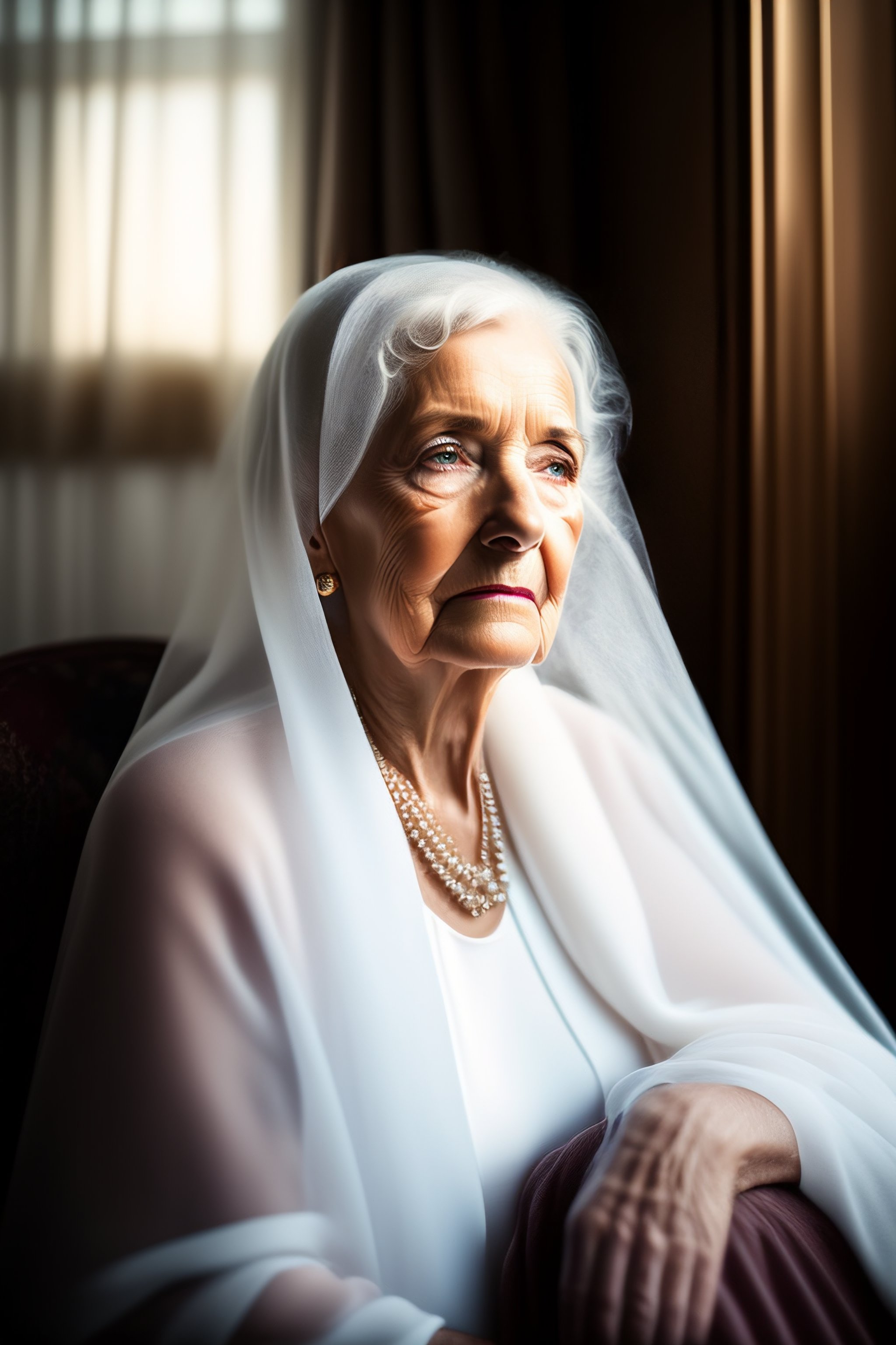 Lexica - An ultrarrealistic photo of a beautiful woman over 85 years ...